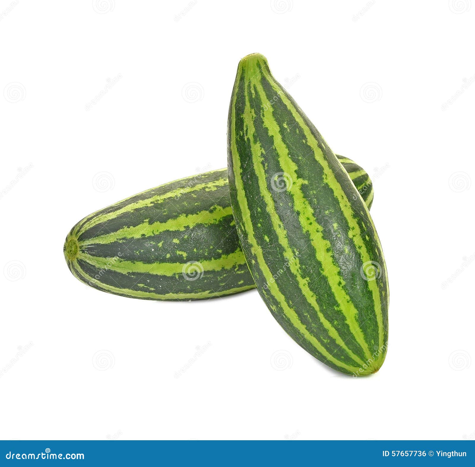 Cucumber Isolated Green Striped White Background Stock Photo - Image of ...