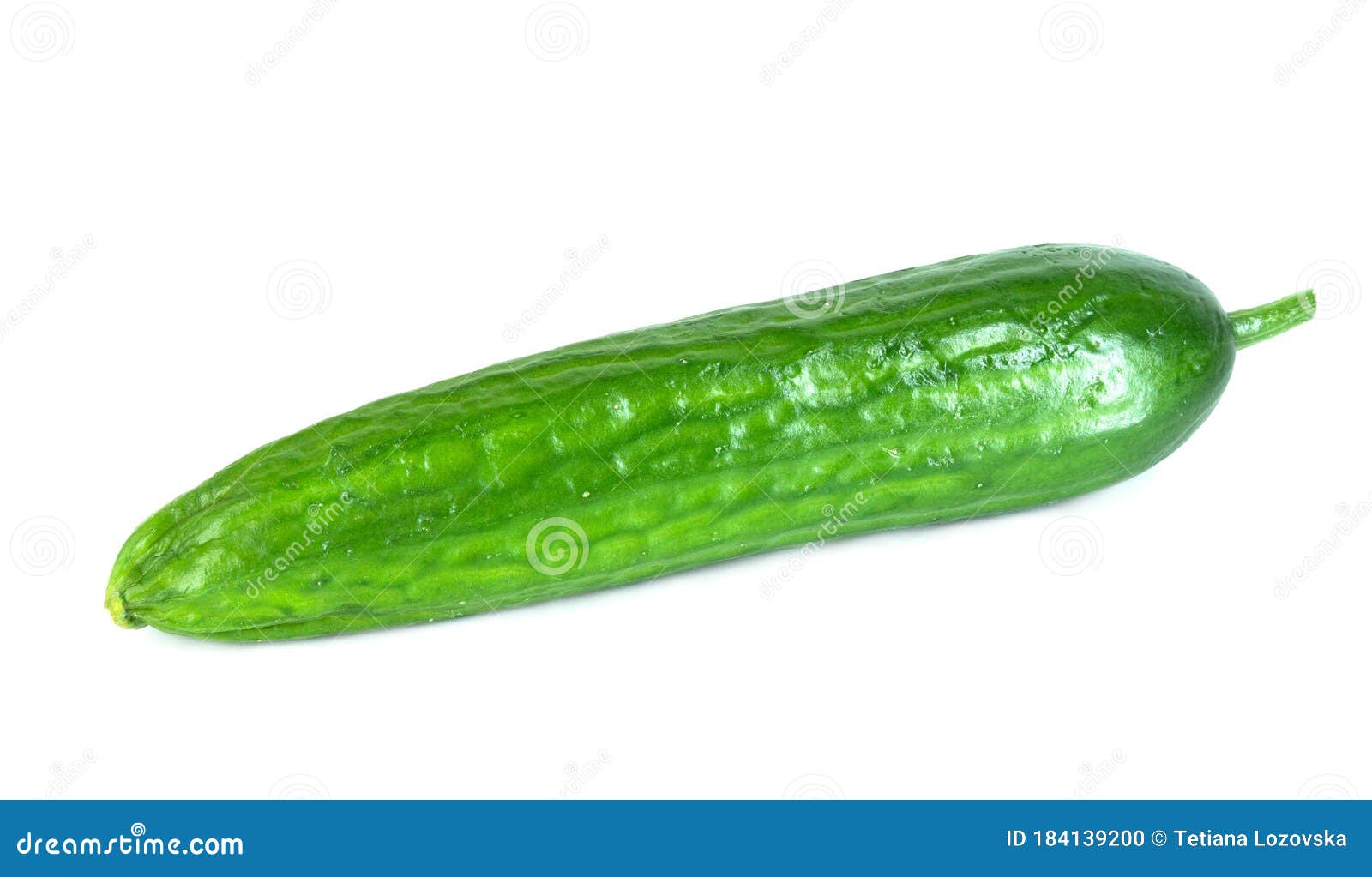 Cucumber Isolated on White Background Stock Photo - Image of grown ...