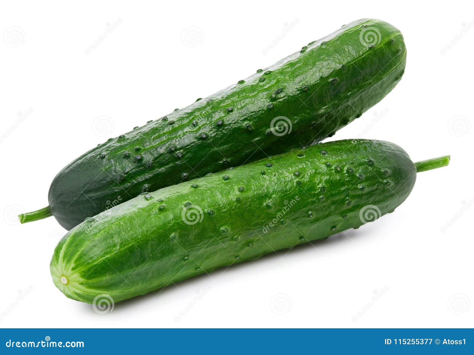 Cucumber Isolated on a White Stock Image - Image of organic, single ...
