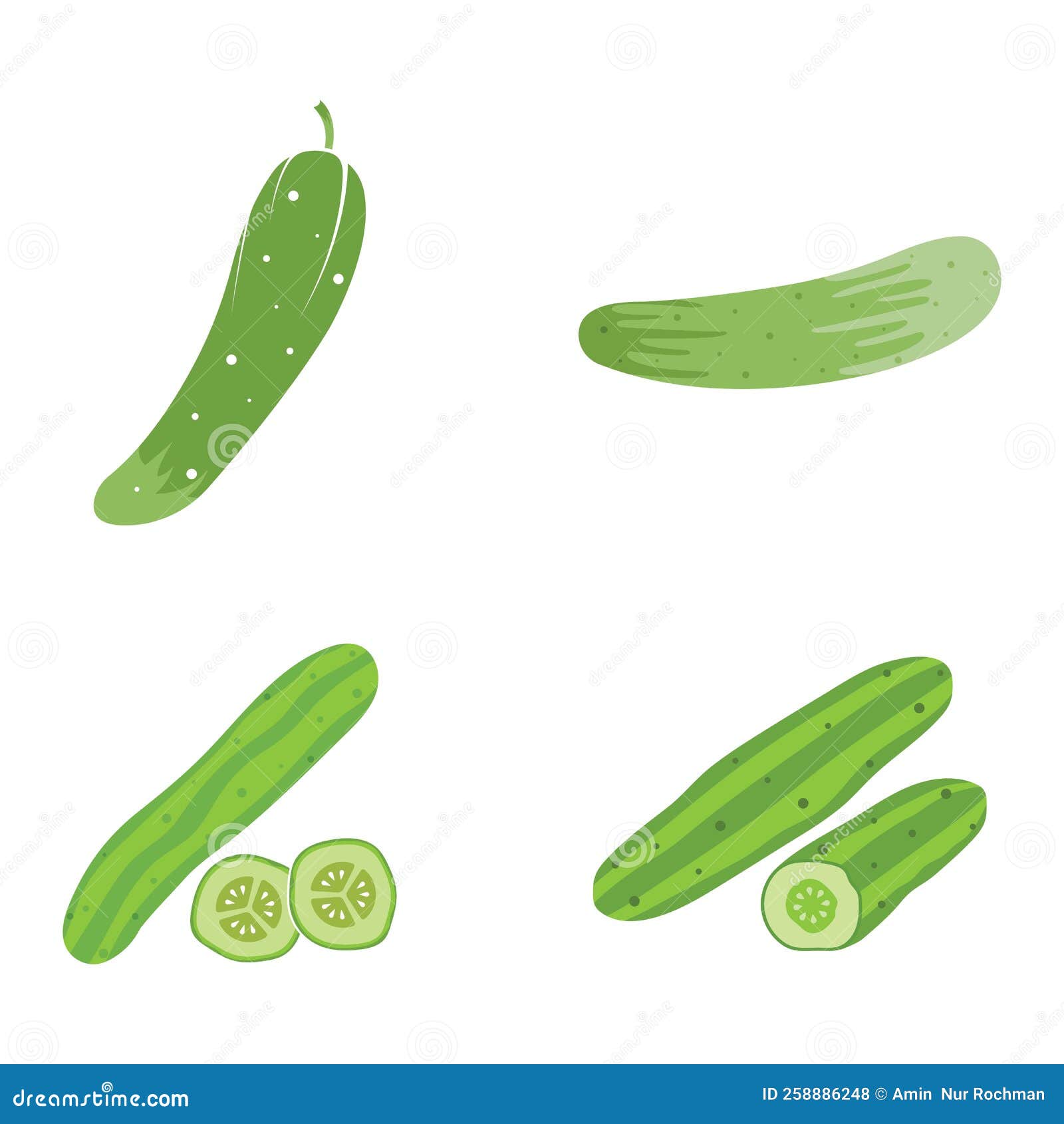 Cucumber Logo Vector Icon Simple Illustration Design Stock Vector ...