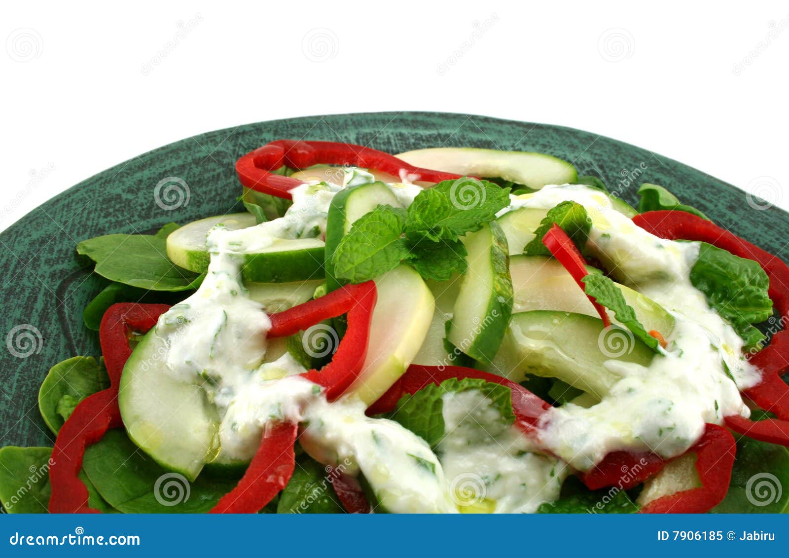 Cucumber and Mint Salad stock image. Image of dining, culinary - 7906185