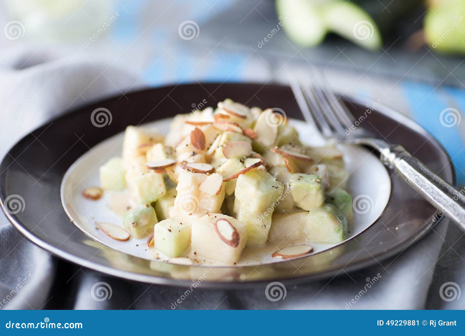 Cucumber Pear Salad stock image. Image of homemade, food - 49229881