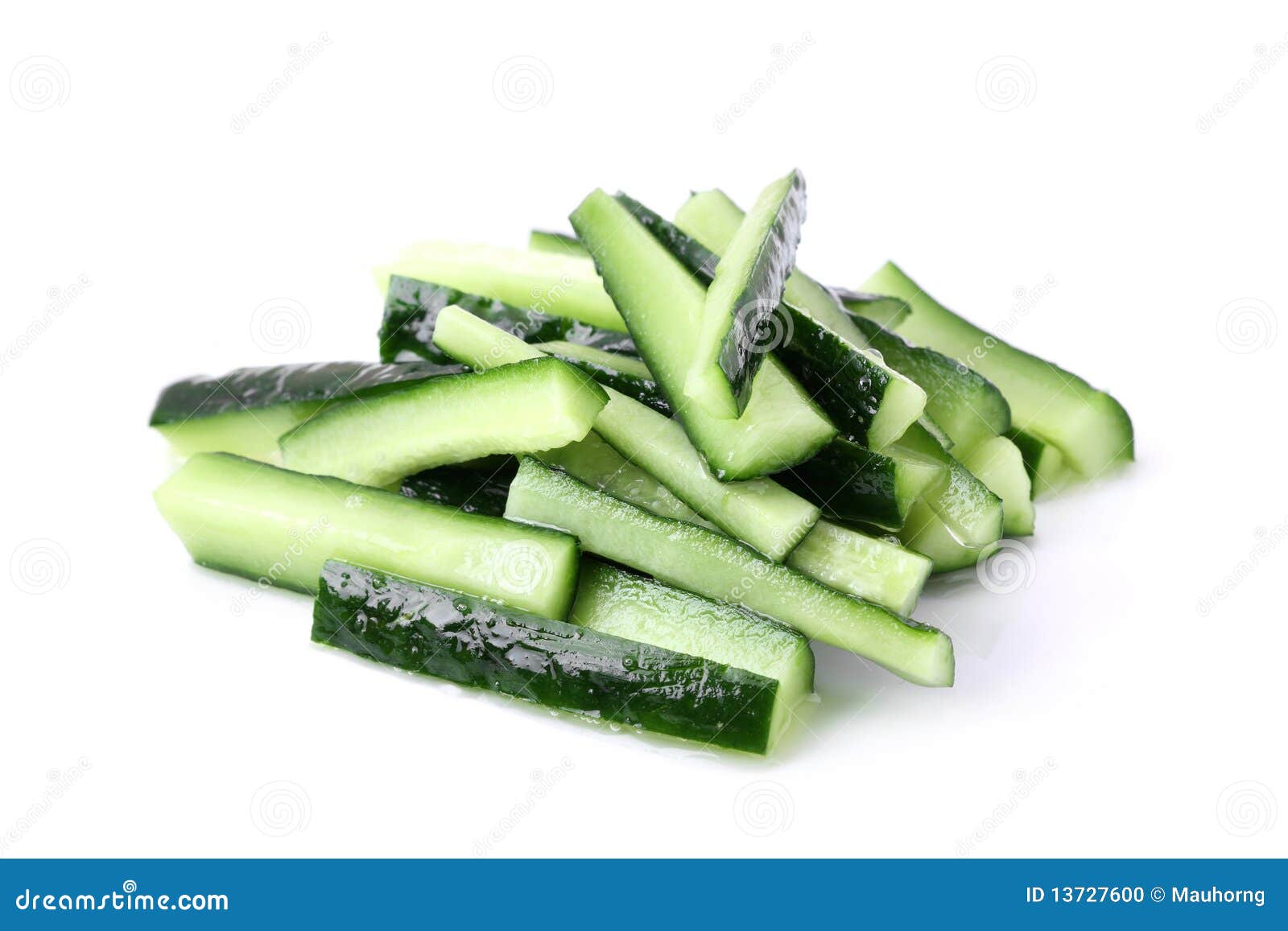 Cucumber Pieces stock photo. Image of cucumbers, dietetic - 13727600