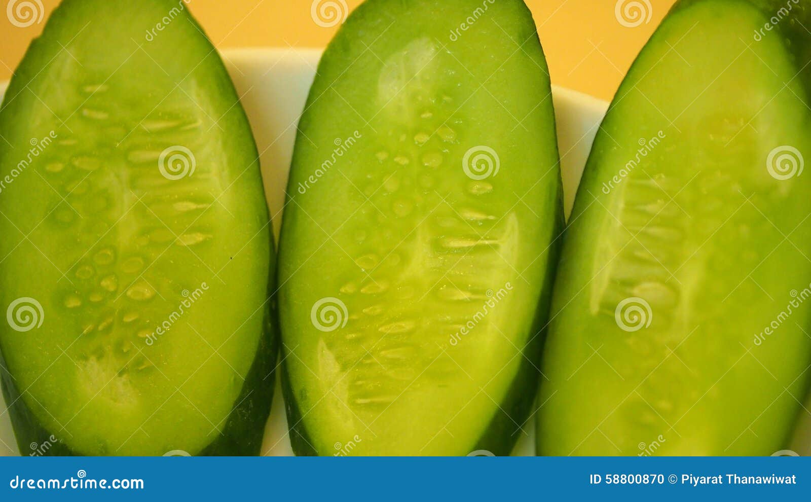 Cucumber on plate stock photo. Image of gourmet, confection - 58800870