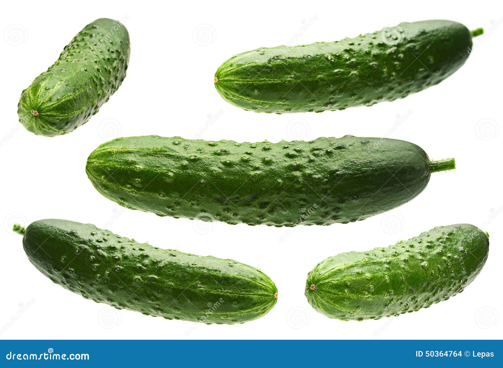 Cucumber set on white stock photo. Image of ripe, vegetarian - 50364764