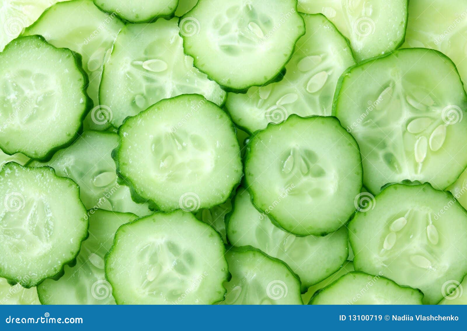 Cucumber slices stock image. Image of freshness, view - 13100719