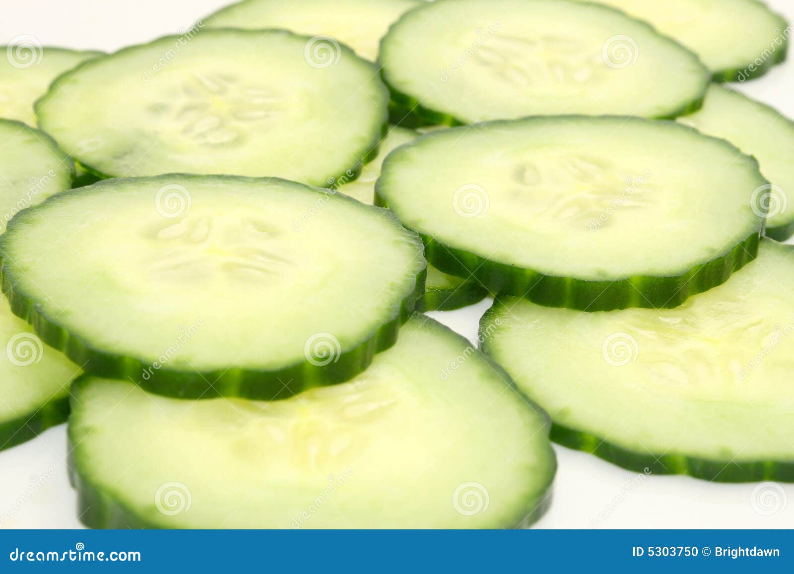 Cucumber slices stock photo. Image of green, vegetable - 5303750
