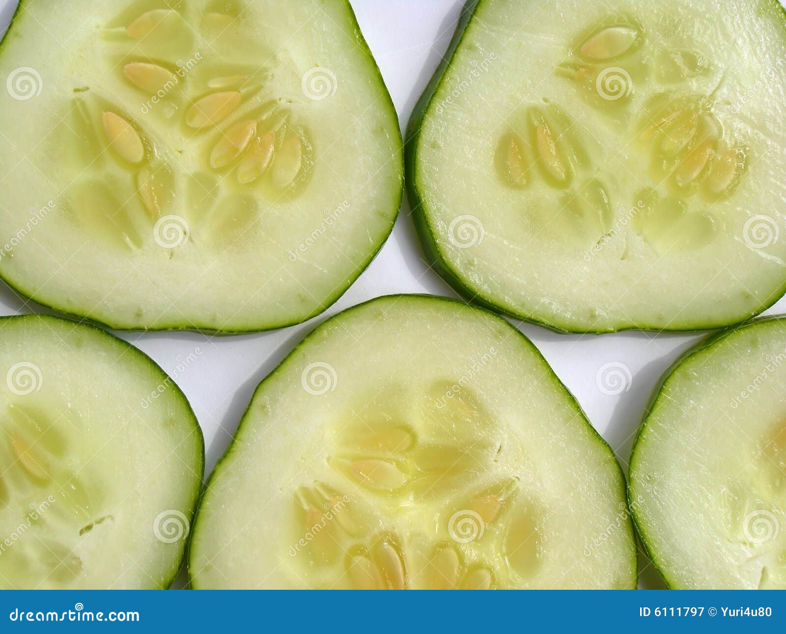 Cucumber slices stock image. Image of ripe, abstract, nature - 6111797