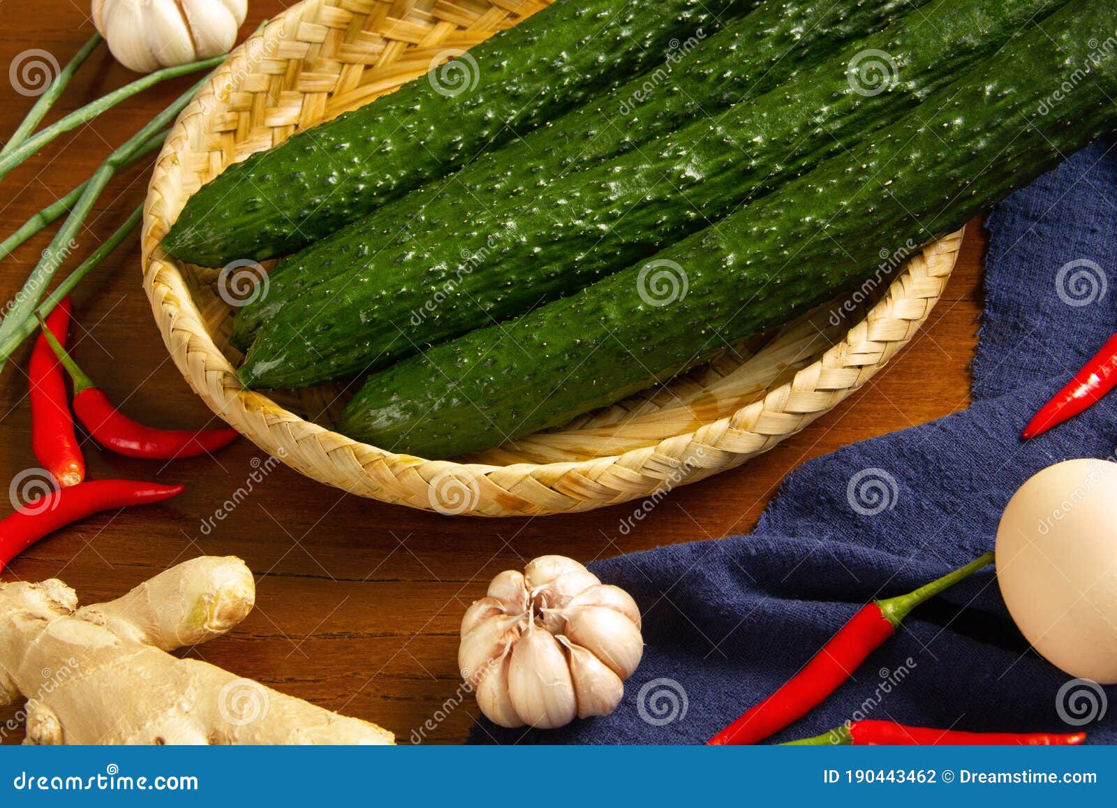 Cucumber on the table stock photo. Image of cooking - 190443462