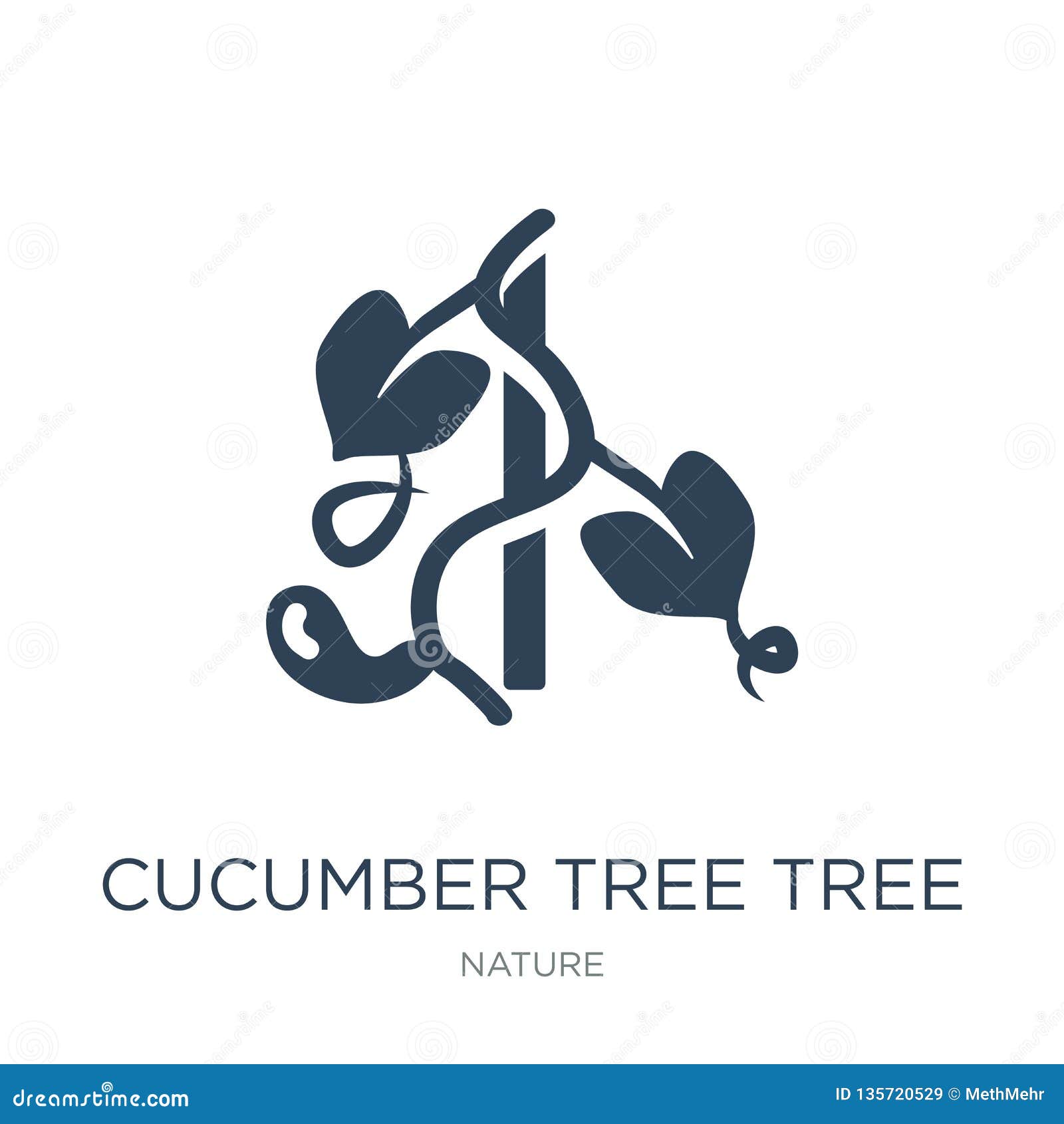 Cucumber Tree Tree Icon in Trendy Design Style. Cucumber Tree Tree Icon ...