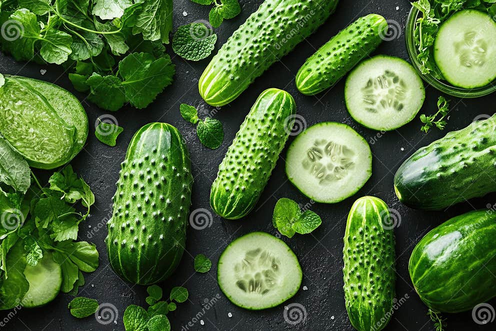 The cucumber trend stock illustration. Illustration of green - 334267959