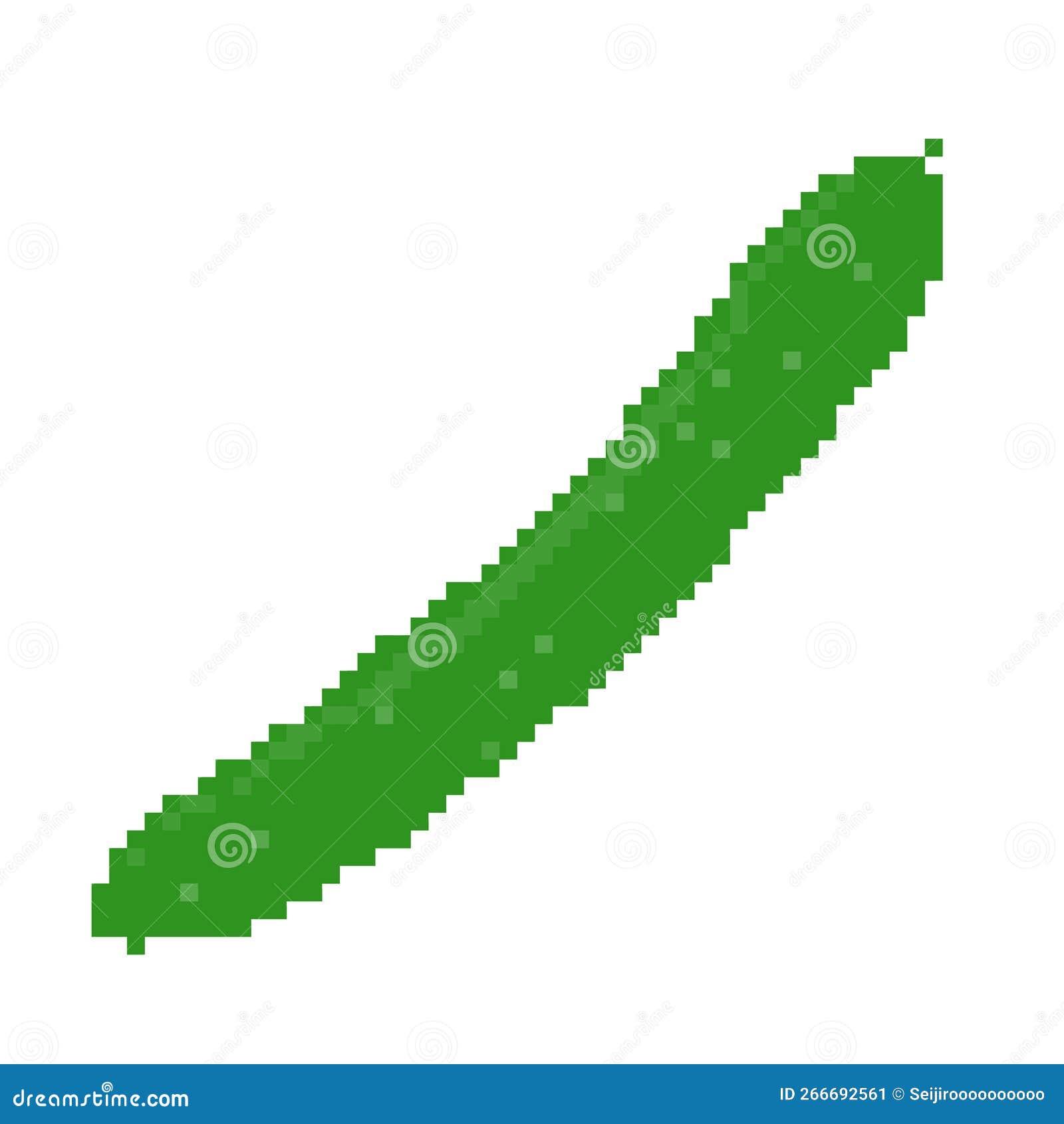 Cucumber stock vector. Illustration of single, vegetables - 266692561