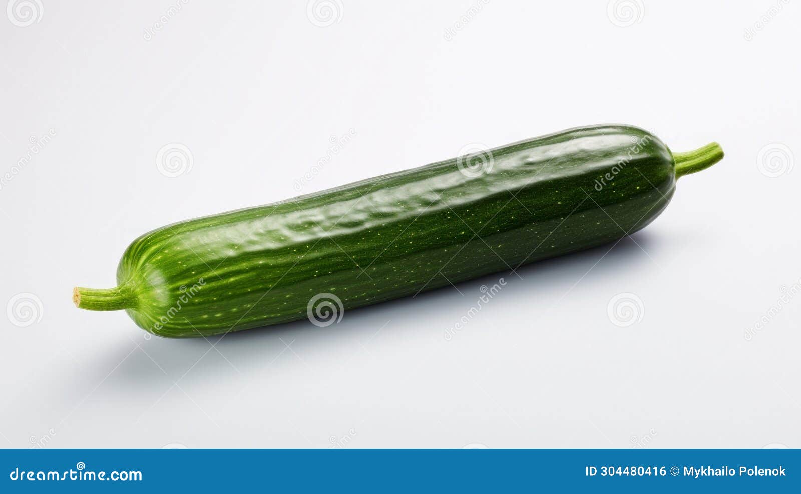 Cucumber Vegetable Isolated on White Background. Neural Network AI ...