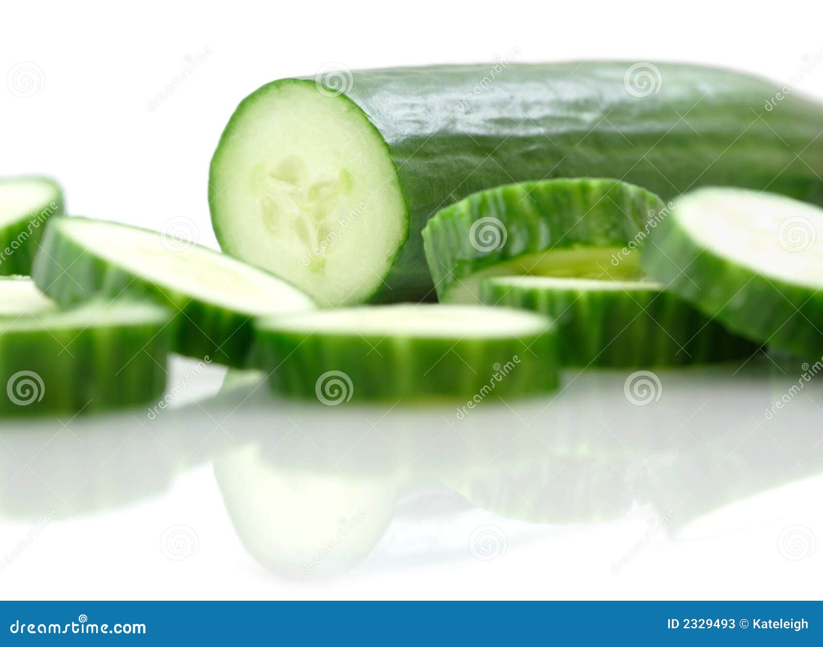 Cucumber on White stock image. Image of cucumber, piece - 2329493