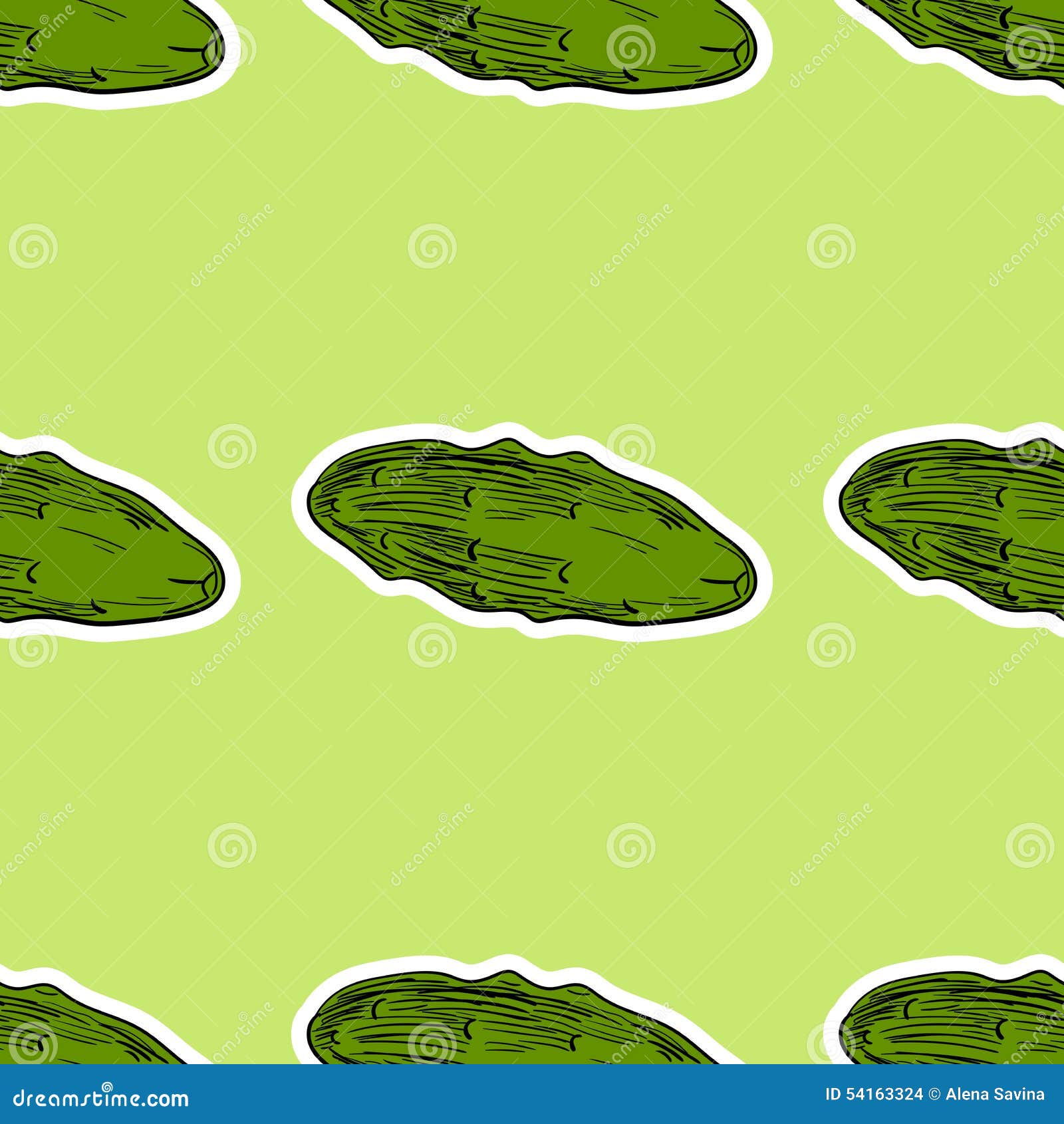 CucumberPattern2 stock vector. Illustration of decorative - 54163324