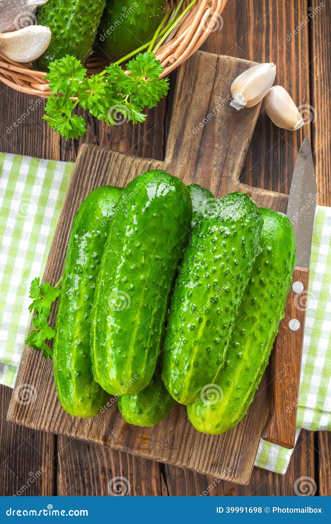 Cucumbers stock photo. Image of cucumbers, harvest, kitchen - 39991698