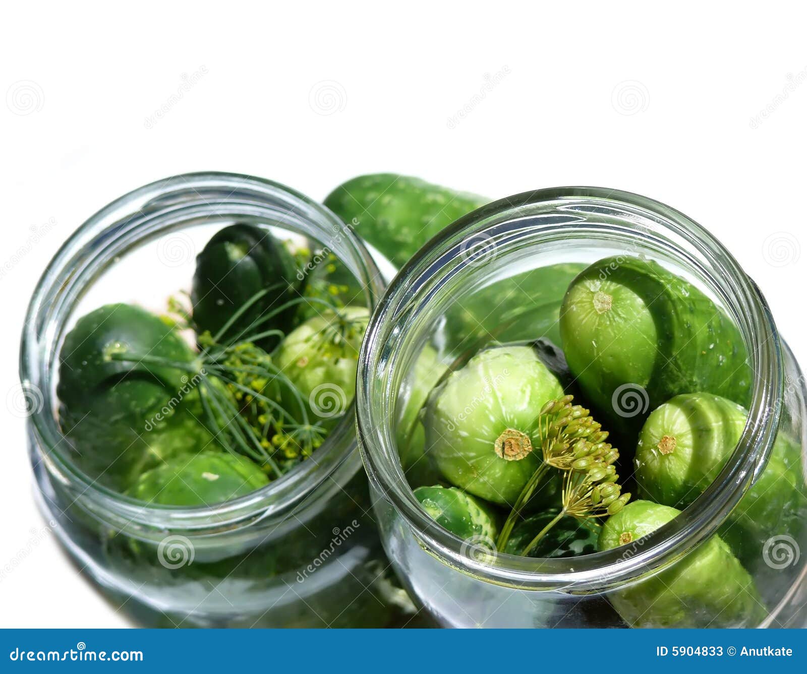 Cucumbers in jar stock image. Image of white, marinated - 5904833