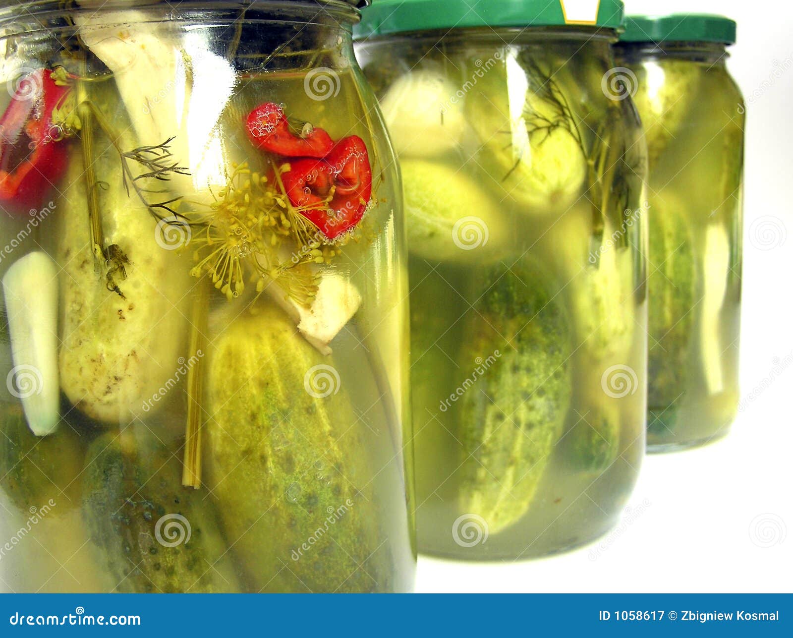 Cucumbers jars pickled stock image. Image of boiling, ingredient - 1058617