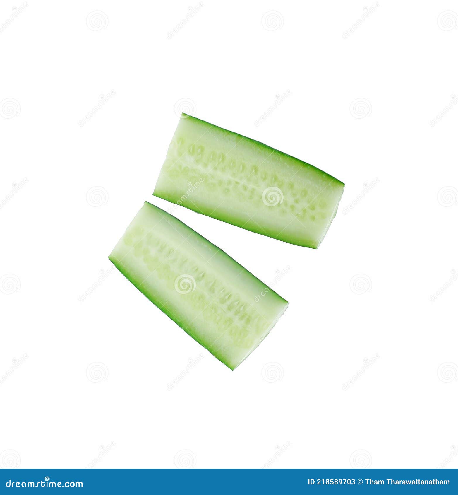 Cucumbers Top View Isolated on White Background Stock Image - Image of ...