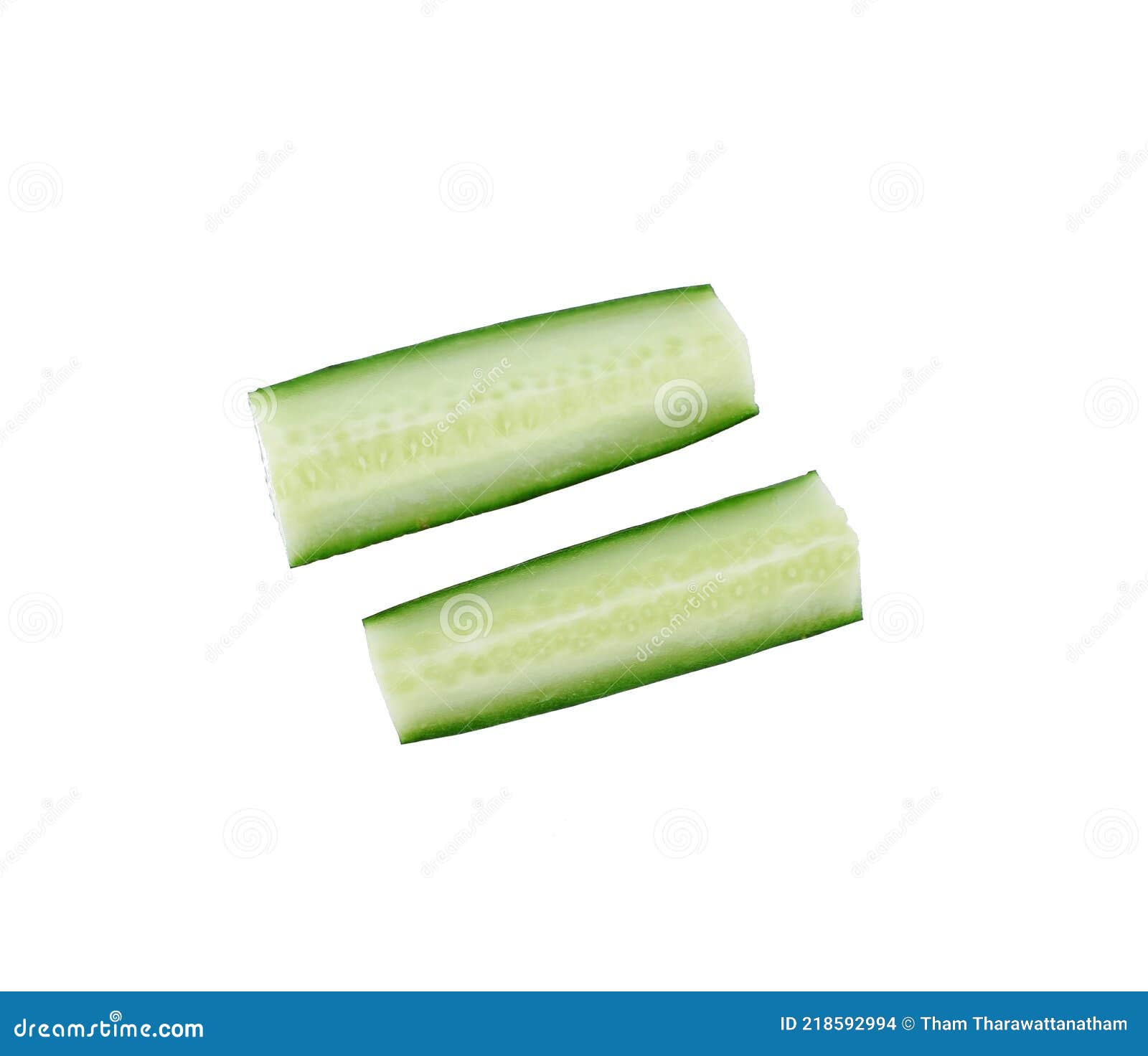 Cucumbers Top View Isolated on White Background Stock Photo - Image of ...