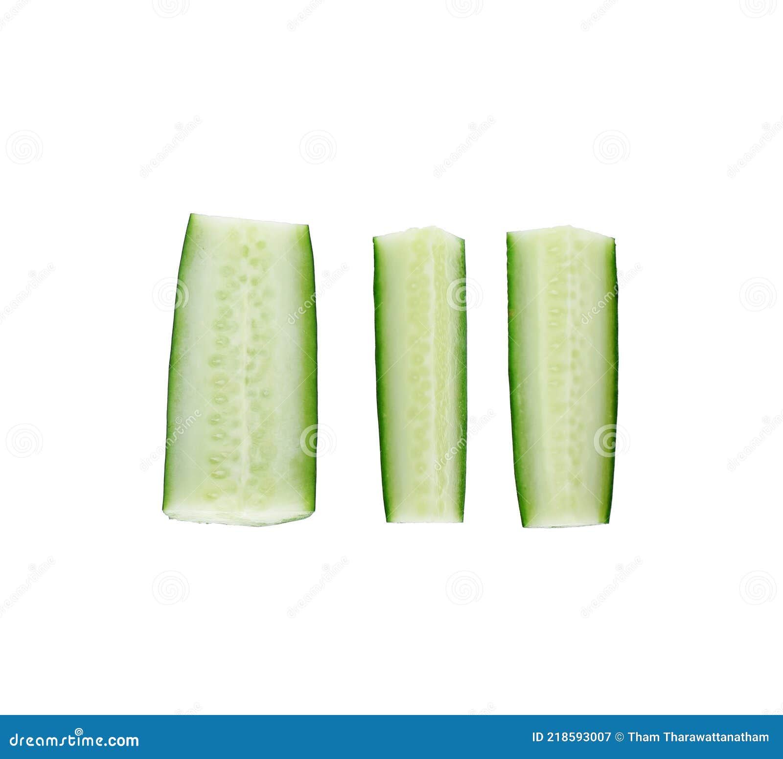 Cucumbers Top View Isolated on White Background Stock Image - Image of ...