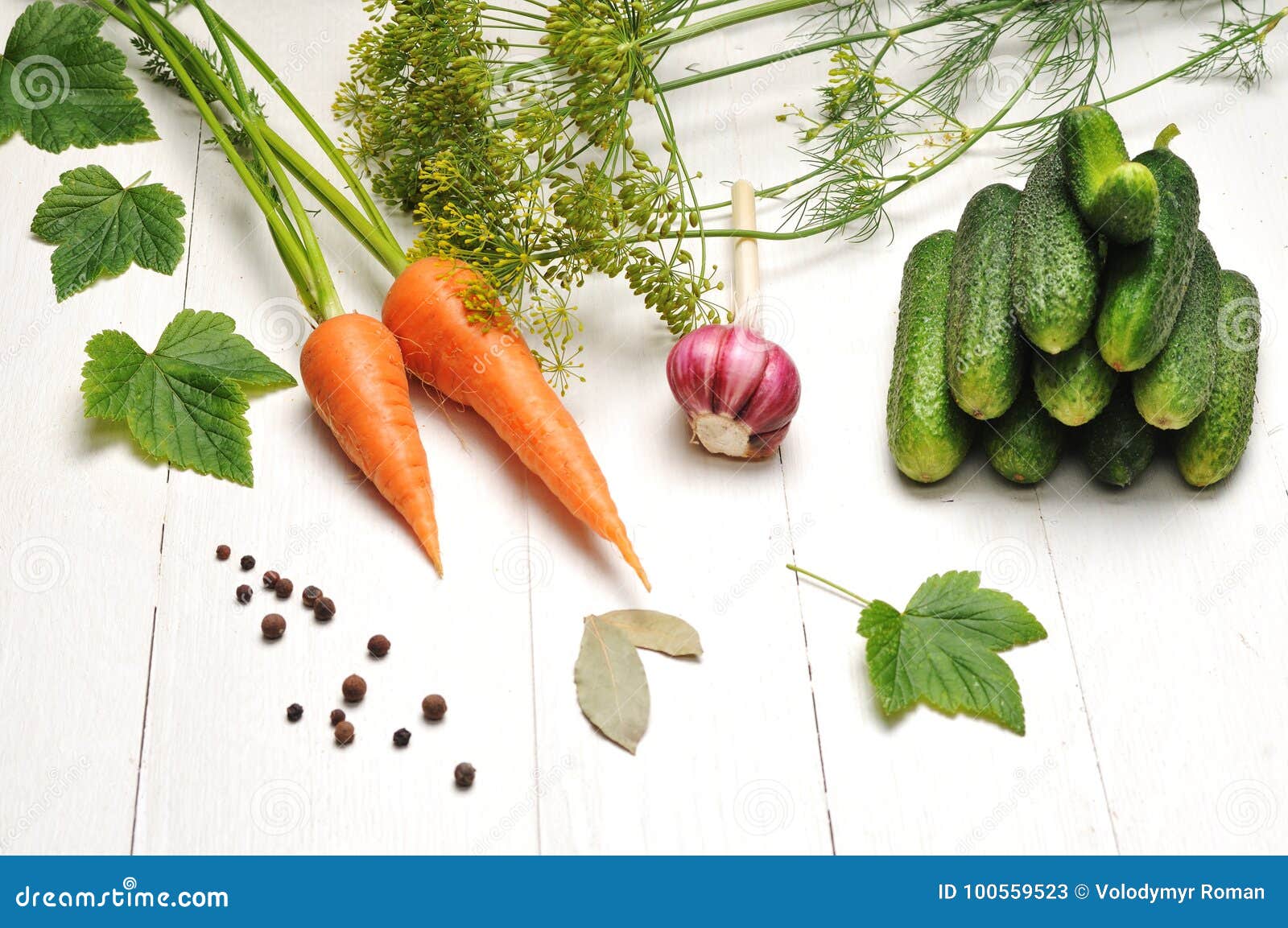 Vegetables from the Garden on the Table Stock Image - Image of gherkins ...