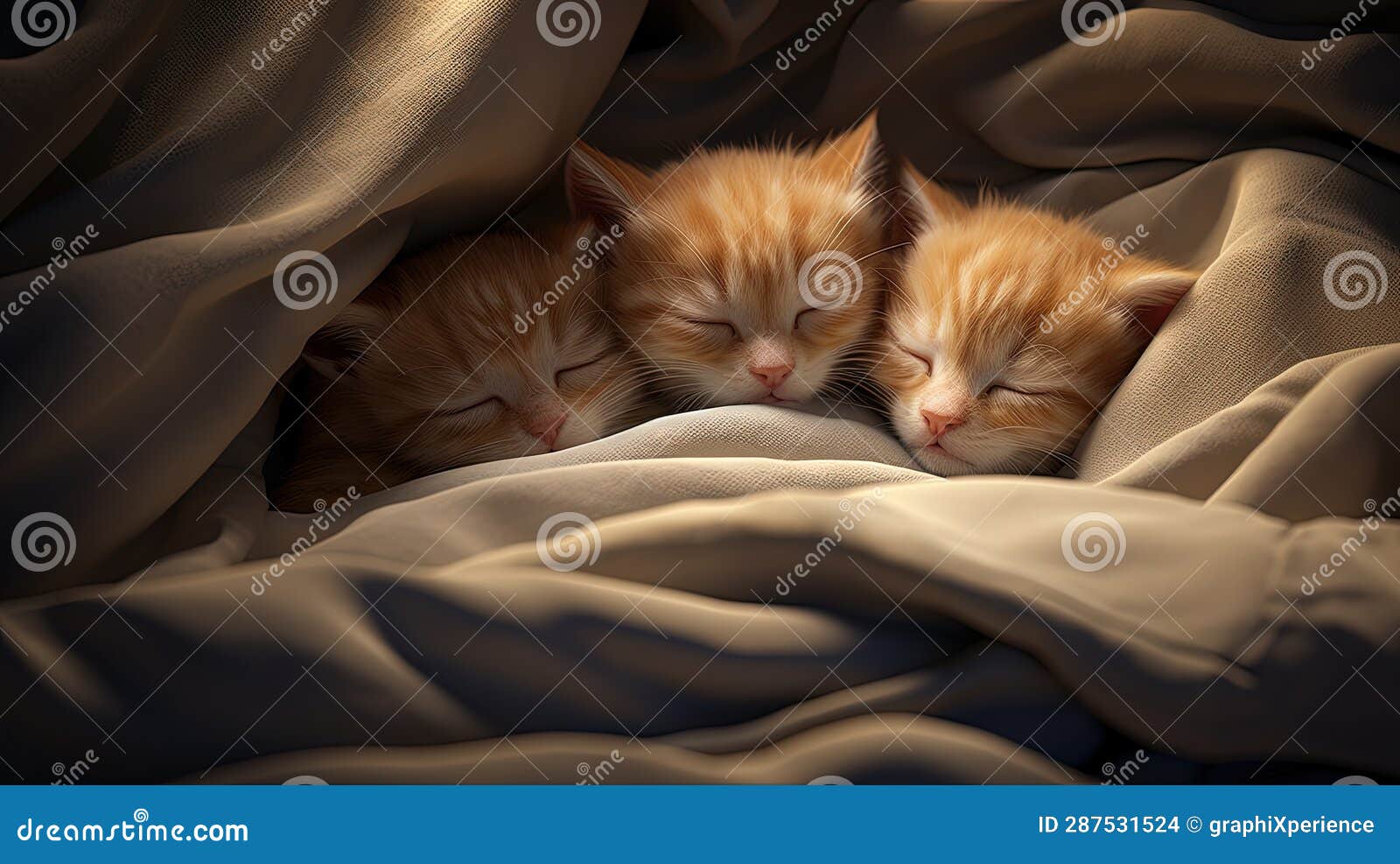 Cuddle Pile of Kittens stock illustration. Illustration of anim - 287531524