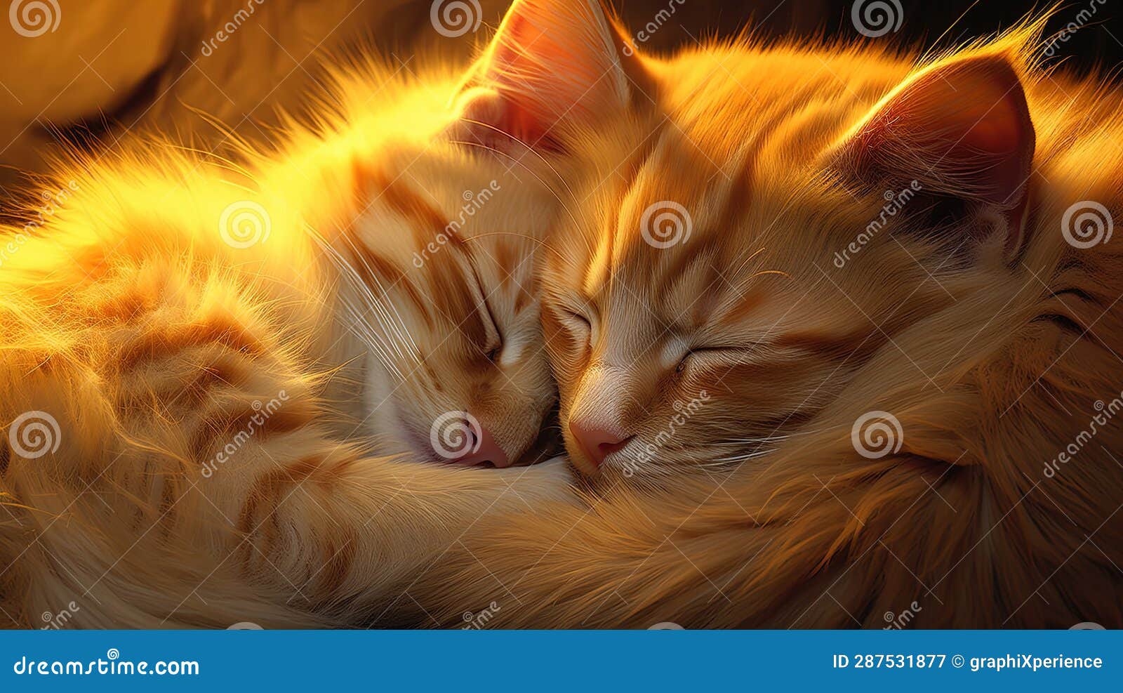 Cuddle Pile of Kittens stock illustration. Illustration of sunset ...