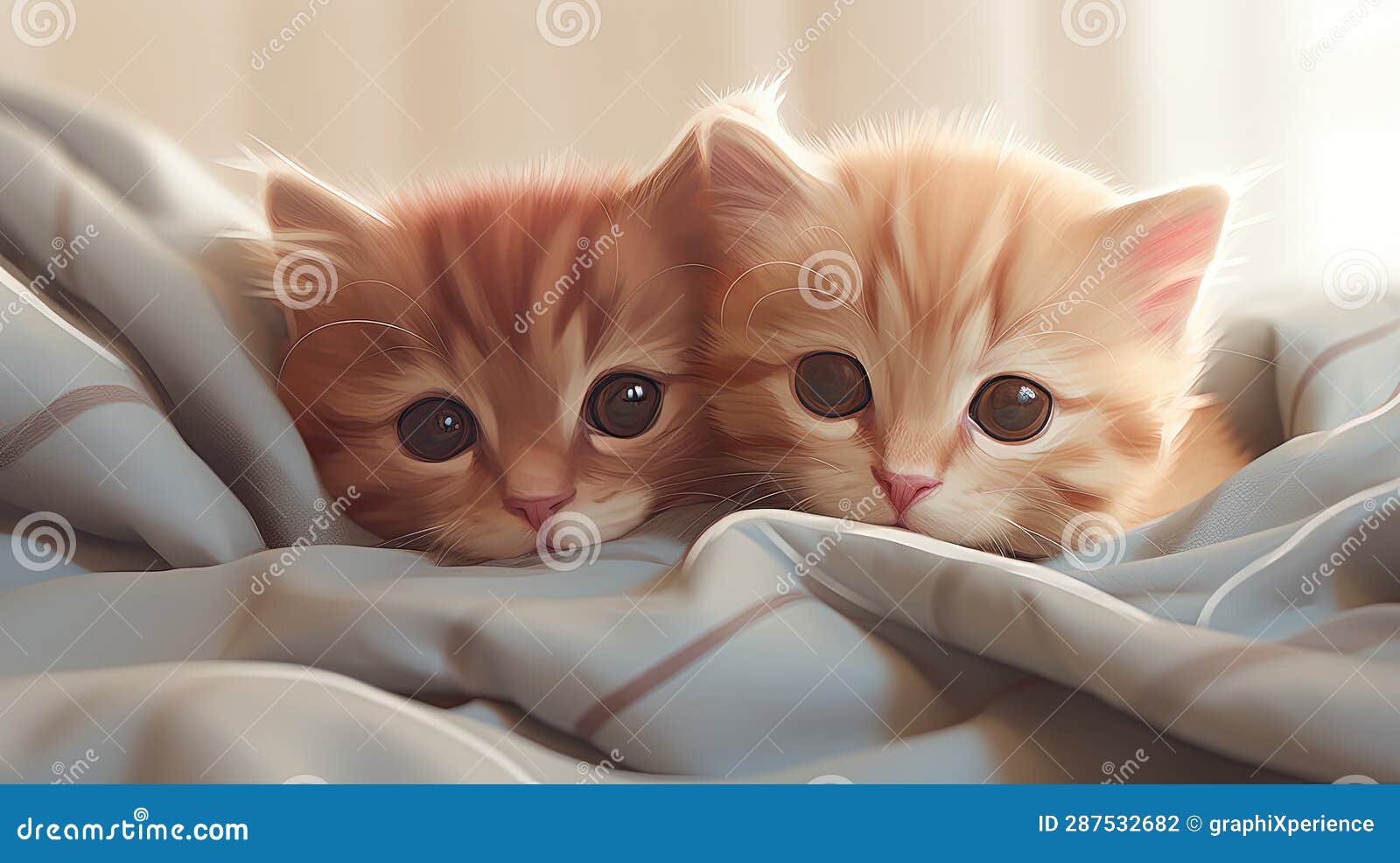 Cuddle Pile of Kittens stock illustration. Illustration of heartwarming ...