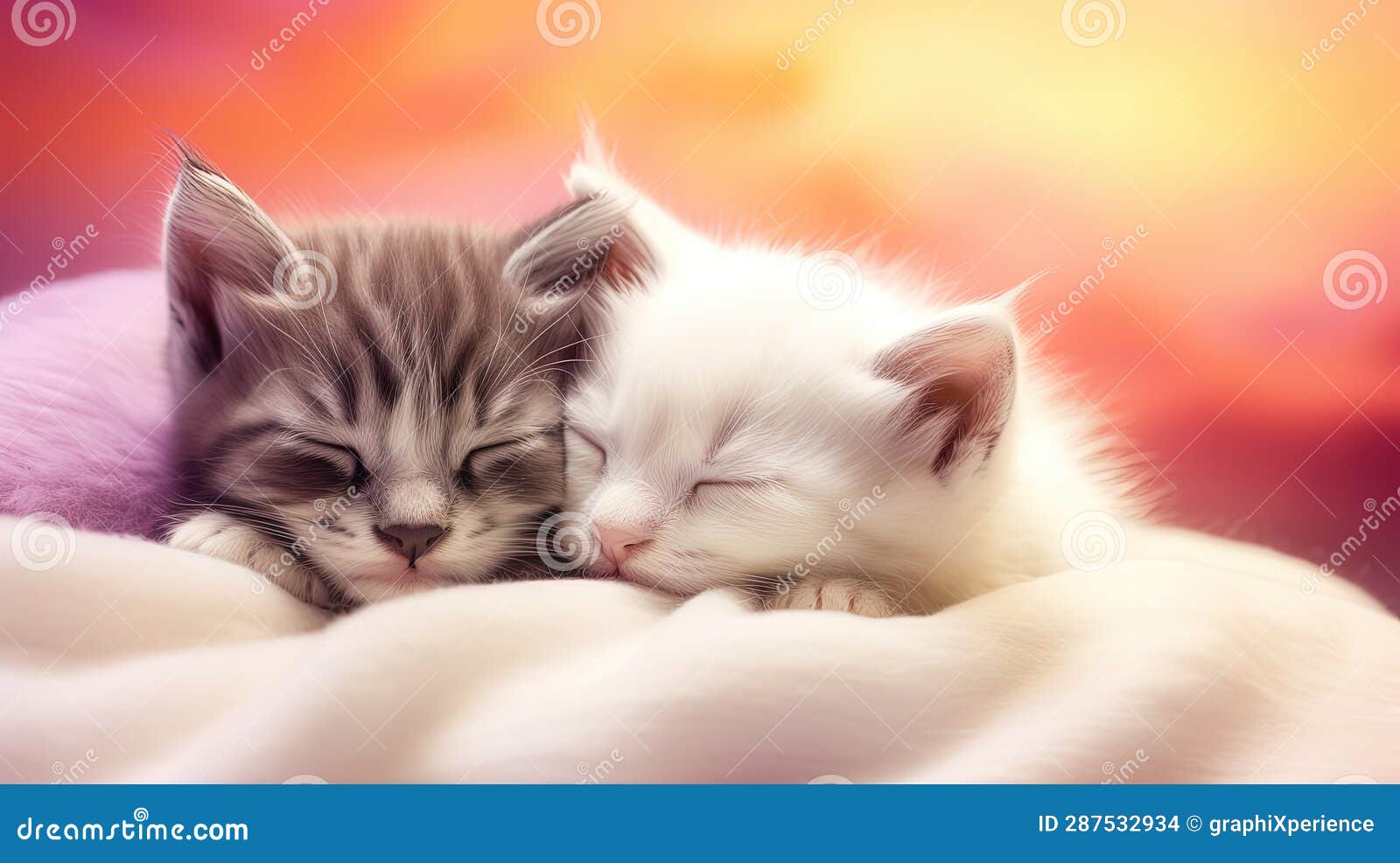 Cuddle Pile of Kittens stock illustration. Illustration of animations ...
