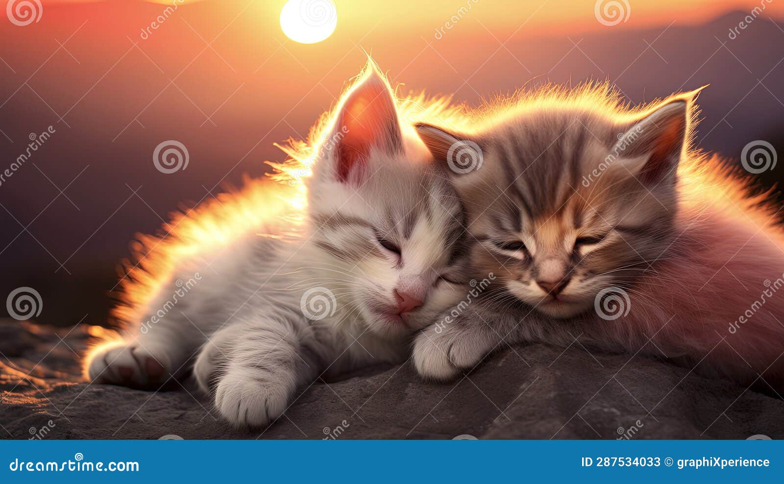 Cuddle Pile of Kittens stock illustration. Illustration of light ...
