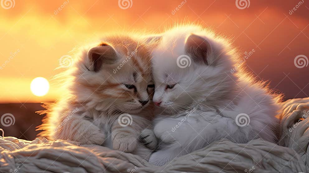 Cuddle Pile of Kittens stock illustration. Illustration of digital ...