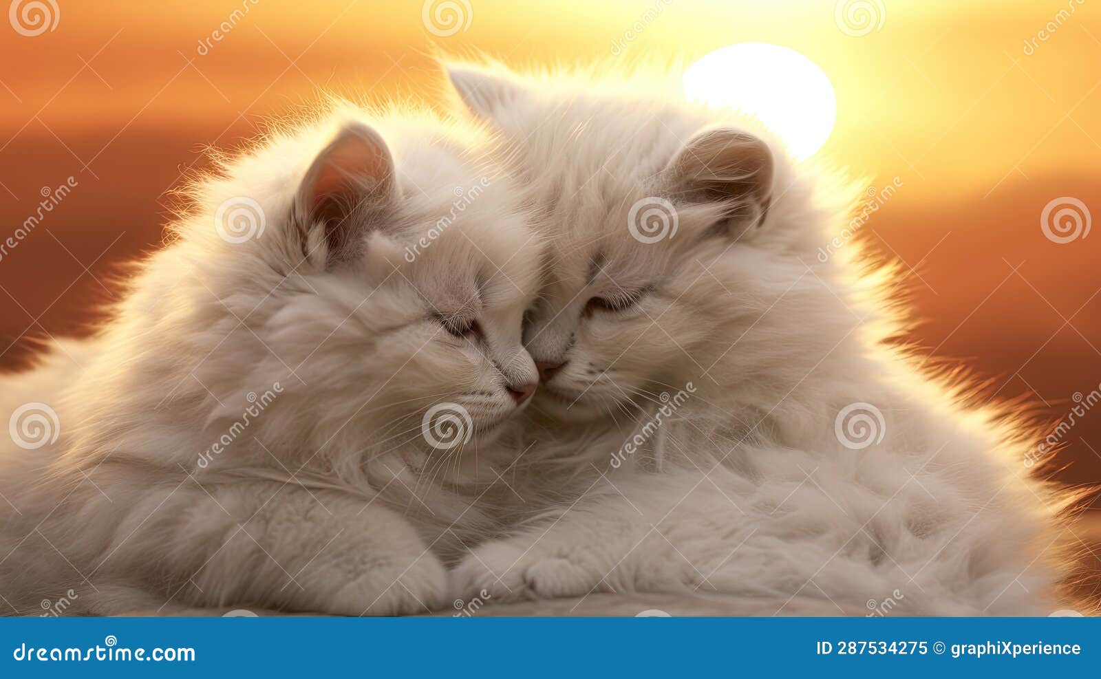 Cuddle Pile of Kittens stock illustration. Illustration of sunset ...