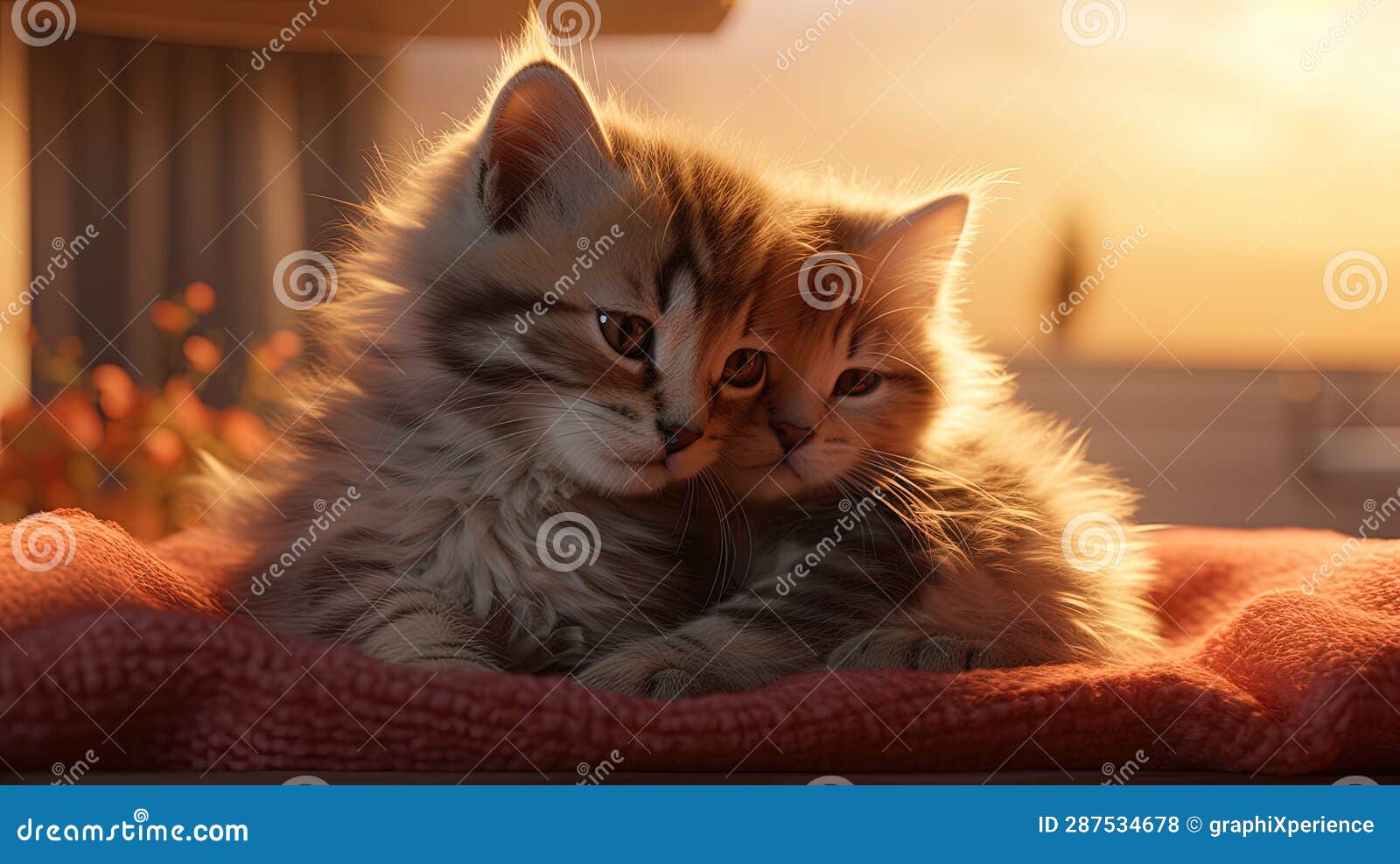 Cuddle Pile of Kittens stock illustration. Illustration of playful ...