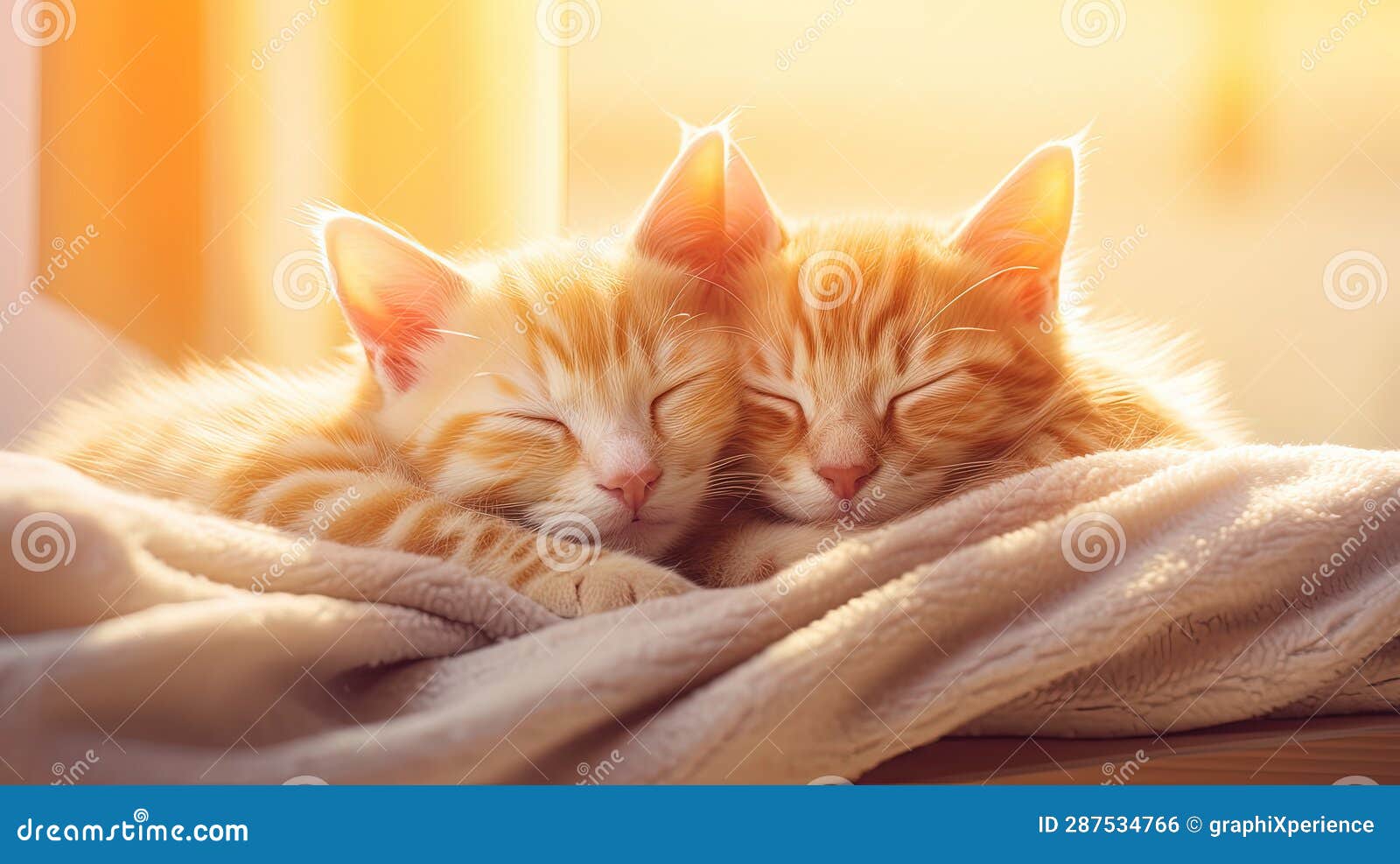 Cuddle Pile of Kittens stock illustration. Illustration of gold - 287534766