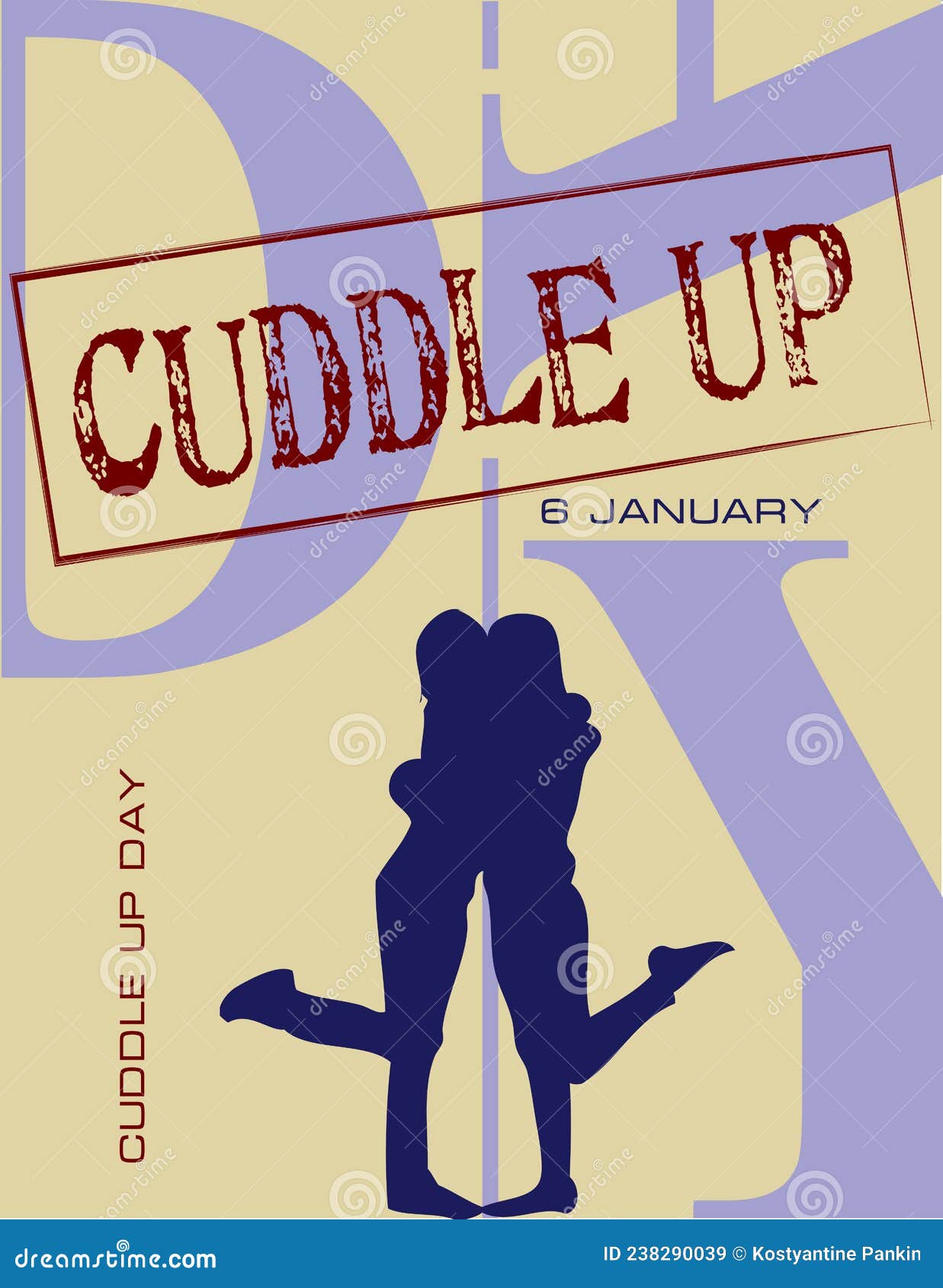 Cuddle Up day stock illustration. Illustration of information - 238290039