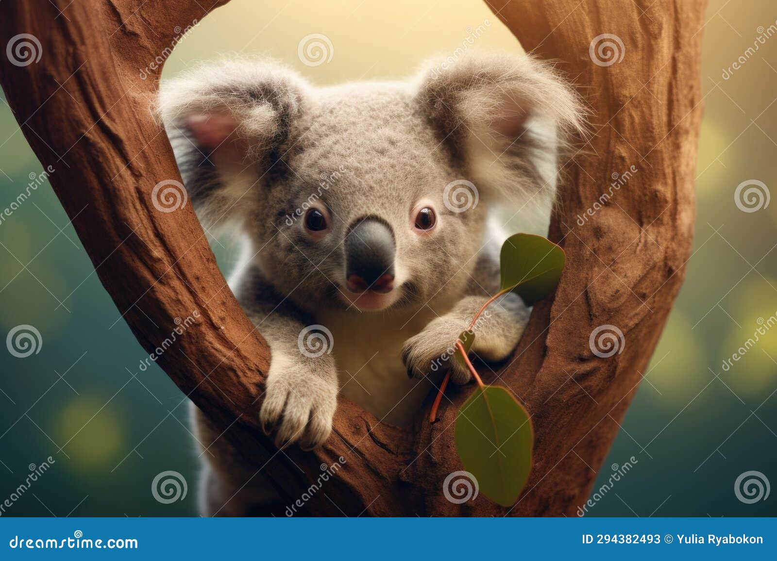 Cuddly Cute Love Koala. Generate Ai Stock Image - Image of baby ...