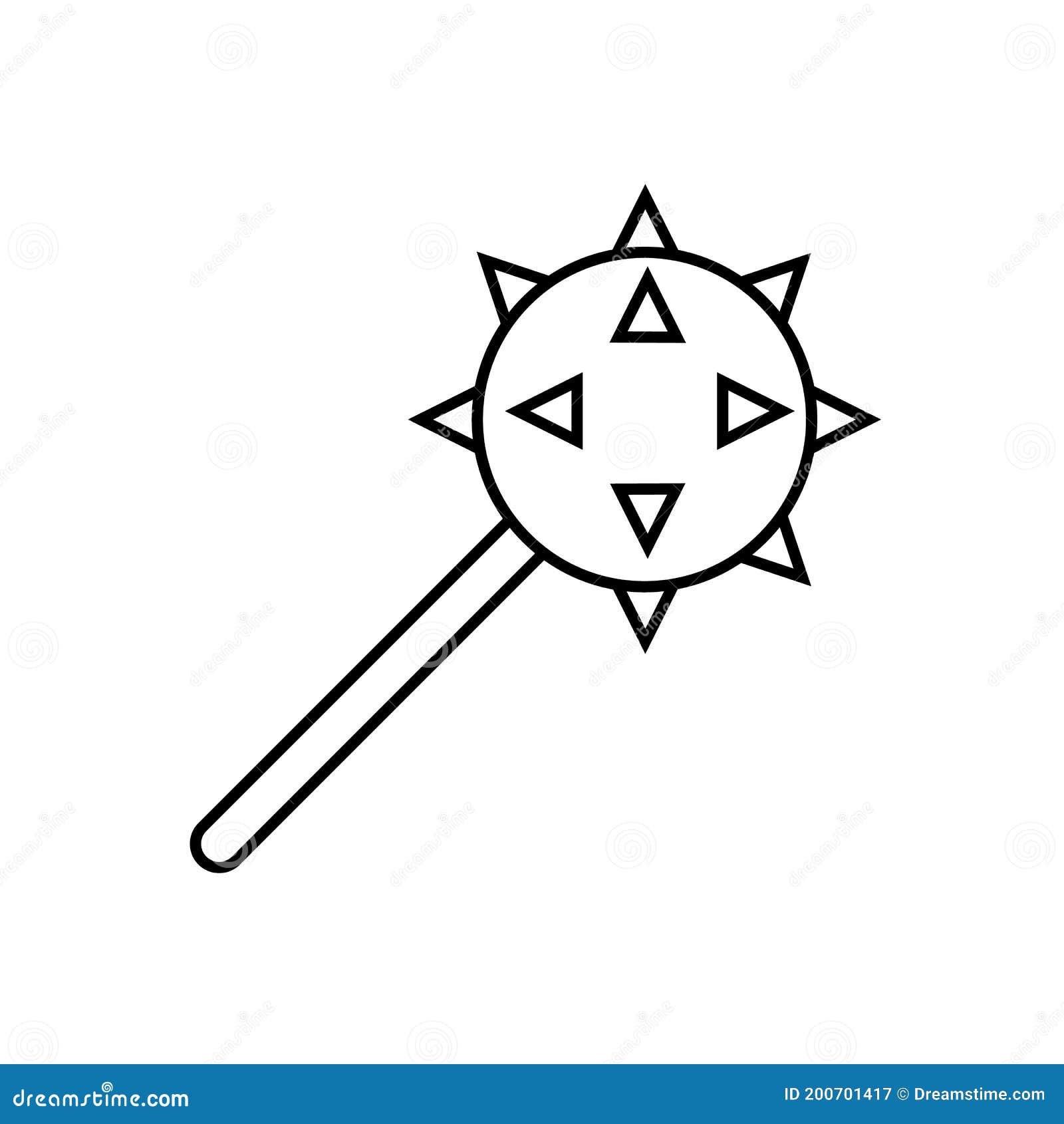 Cudgel Icon Element Of Weapon Icon For Mobile Concept And Web Apps ...