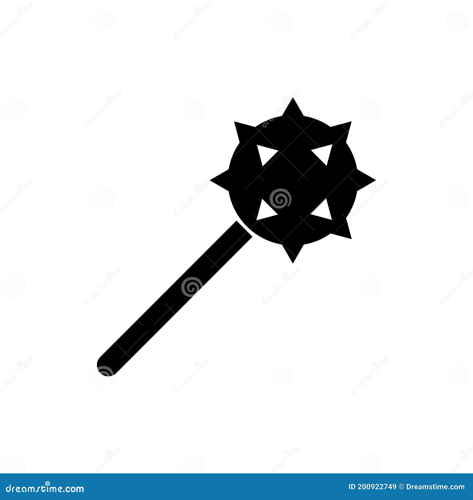 Cudgel Icon Element of Weapon Icon for Mobile Concept and Web Apps ...