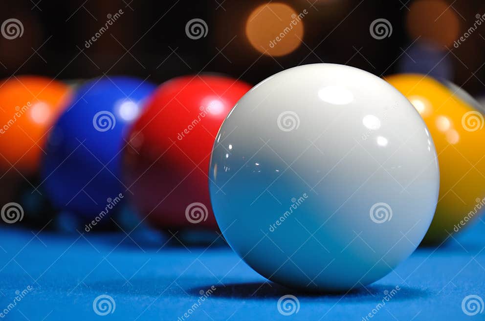 Cue Ball II stock image. Image of indoors, background - 14735851
