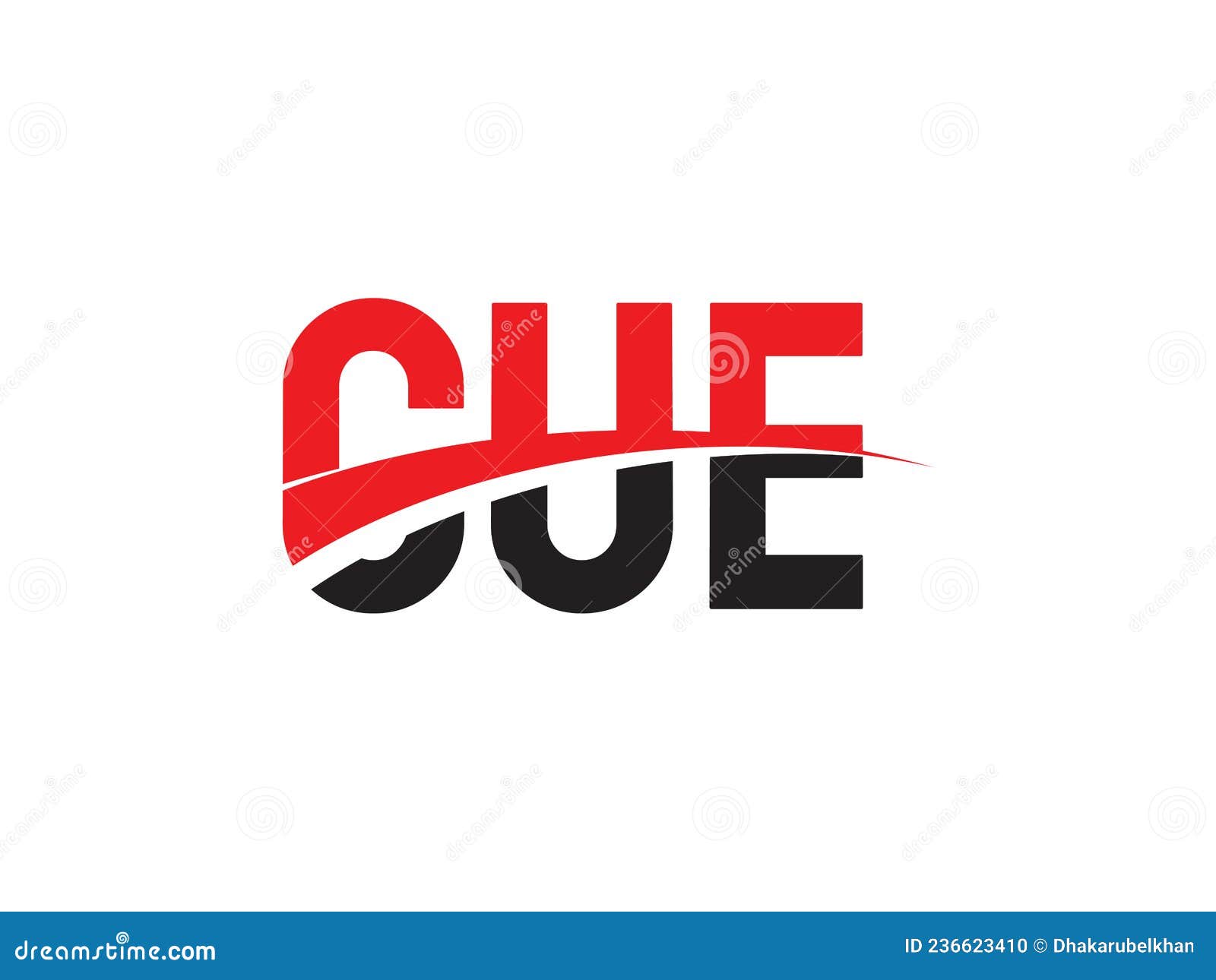 CUE Letter Initial Logo Design Vector Illustration Stock Vector ...