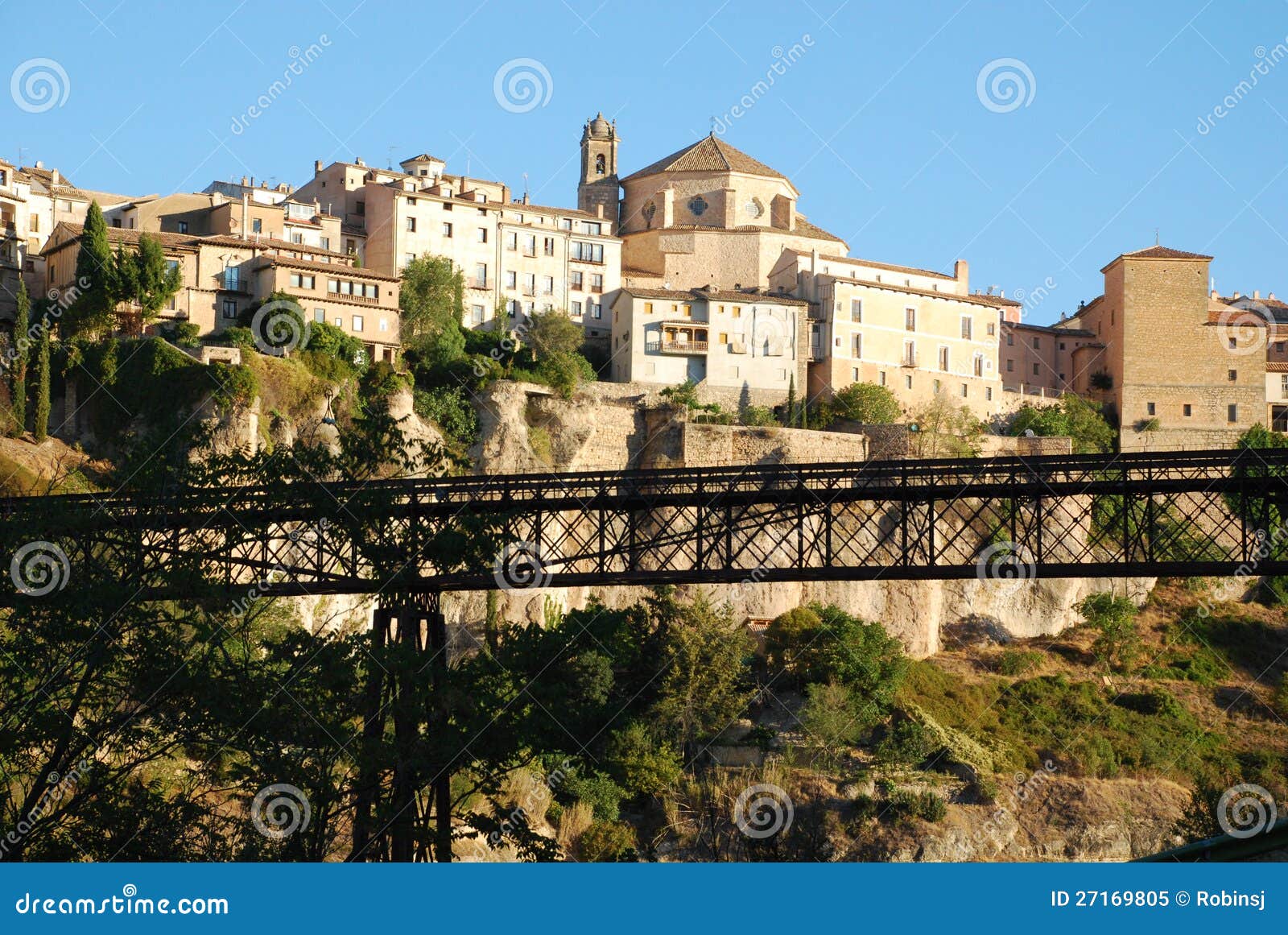 Cuenca stock image. Image of gorge, spain, bridge, hueva - 27169805
