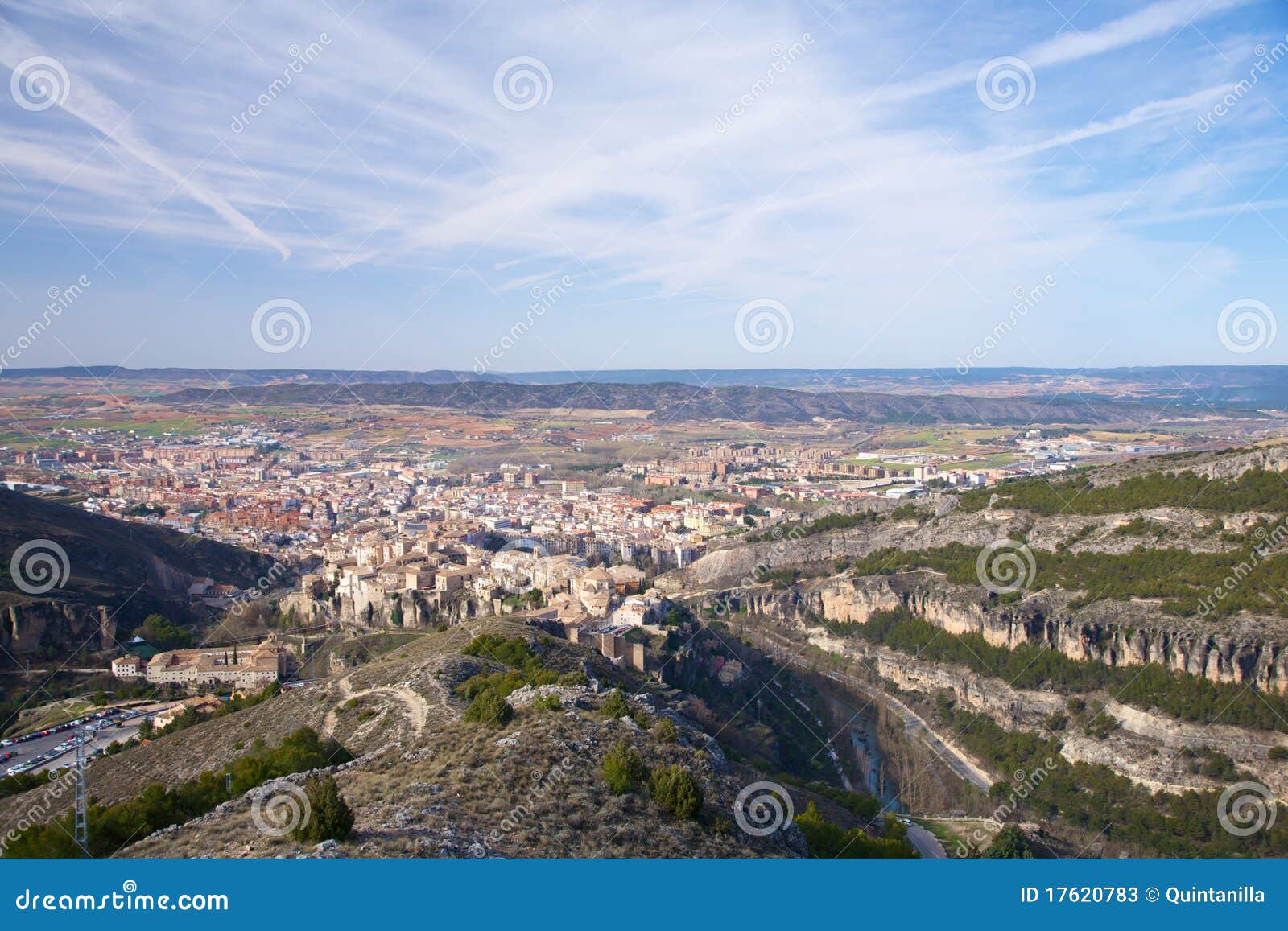 Cuenca city stock image. Image of cuenca, mountain, house - 17620783