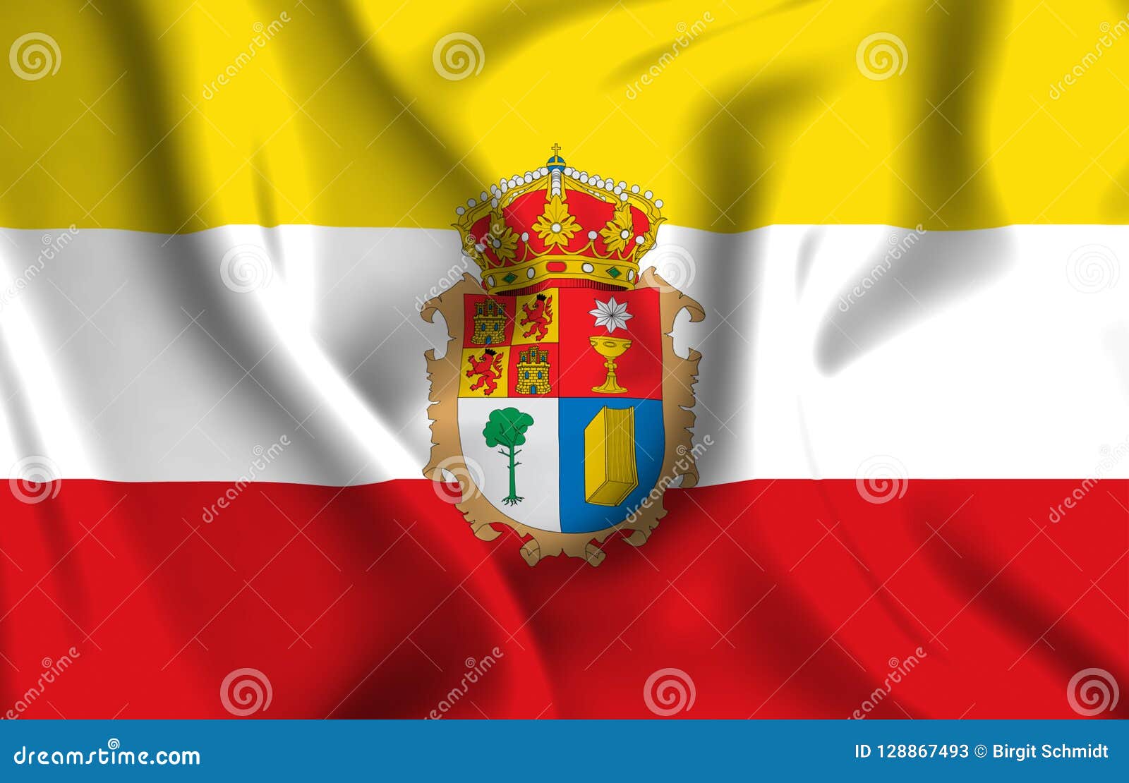 Cuenca flag illustration stock illustration. Illustration of state ...
