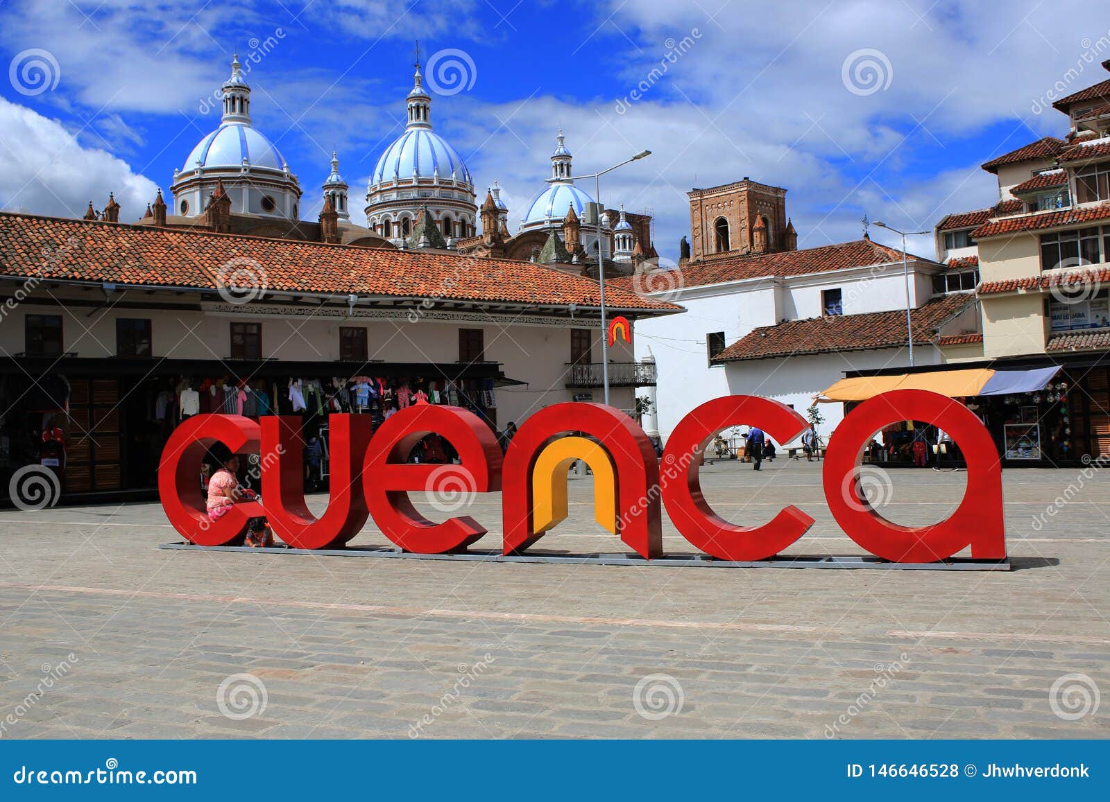 Cuenca - Ecuador 2-5-2019, Written in Letters at the Main Plaza with ...