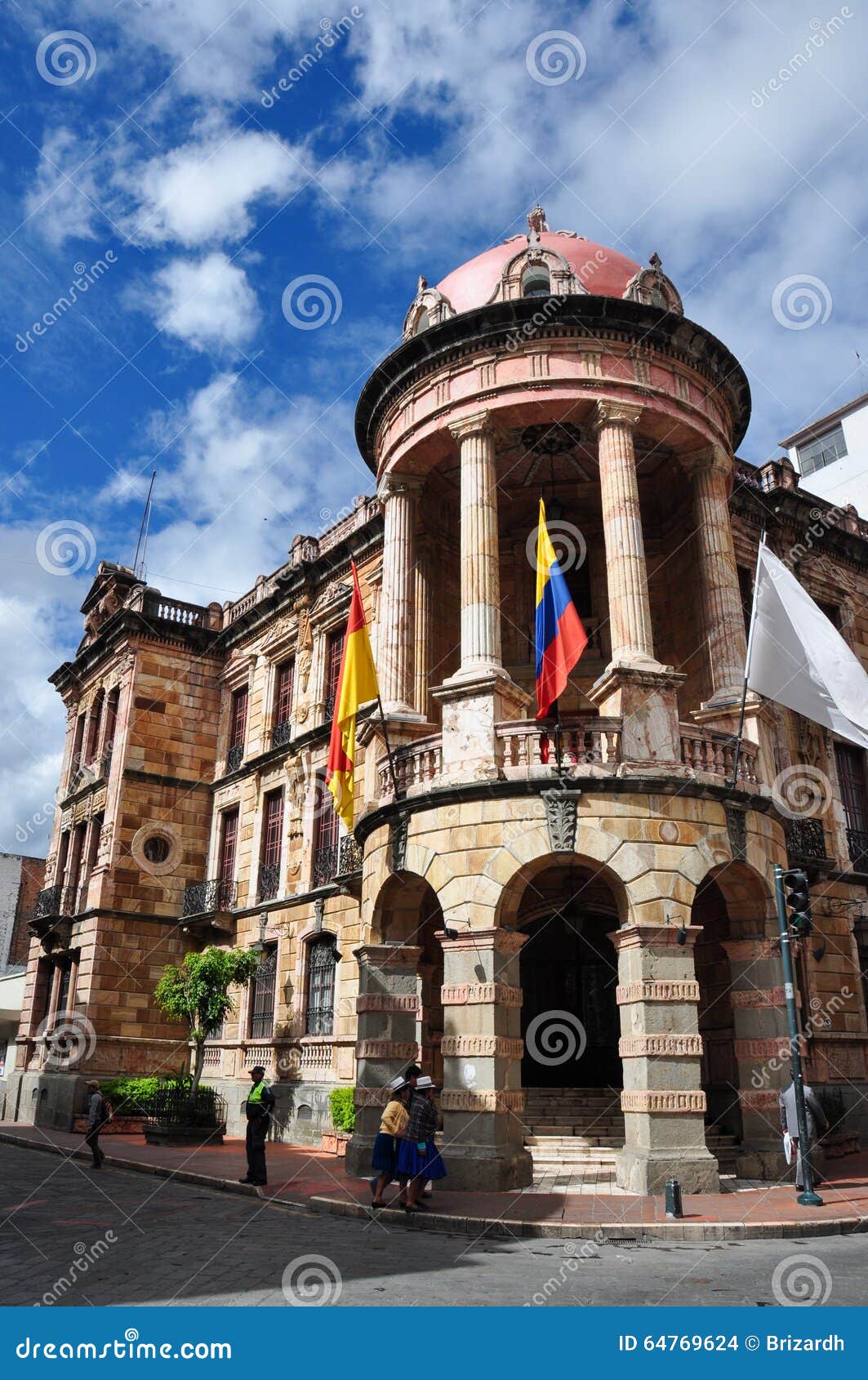 Cuenca Old Buildings, Cuenca, Ecuador Stock Photo - Image of inmaculada ...