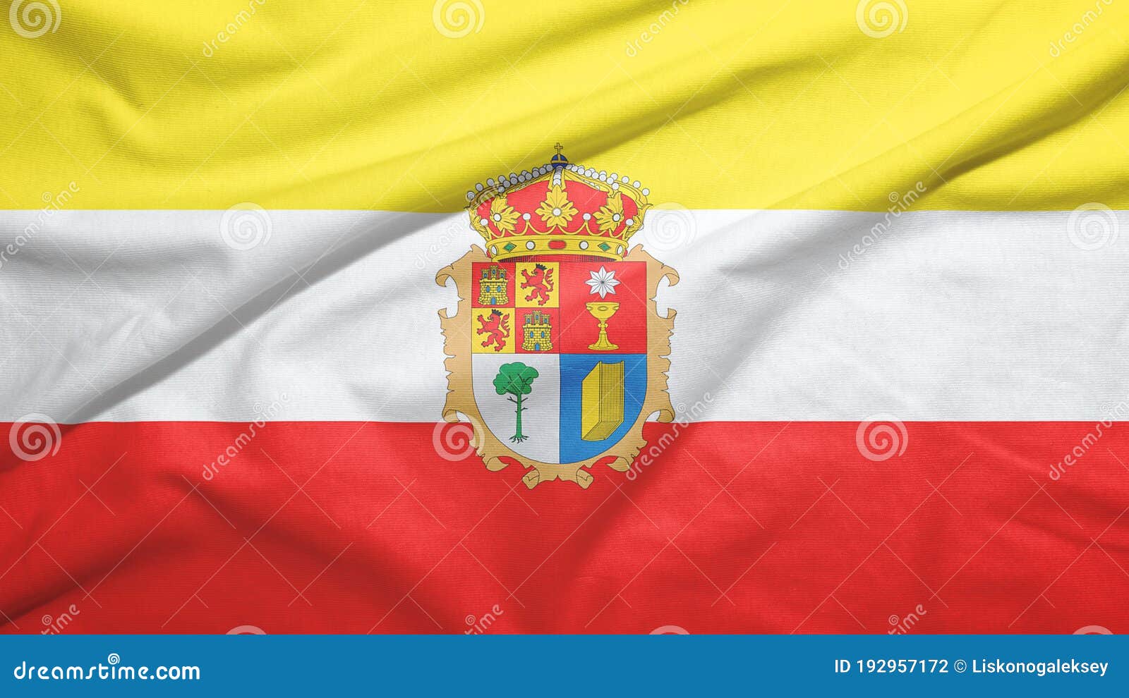 Cuenca Province of Spain Flag Stock Illustration - Illustration of ...