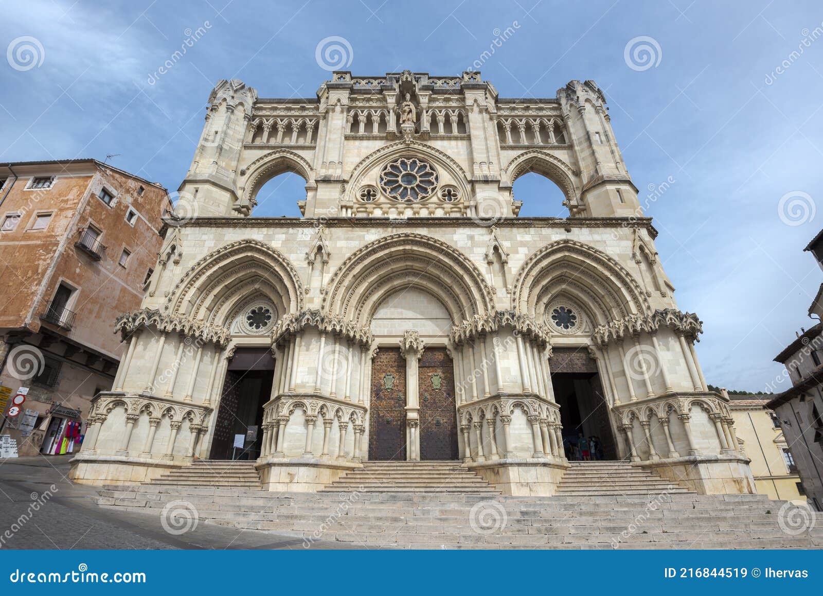 Facade of the Cuenca Cathedral Editorial Stock Image - Image of facade ...