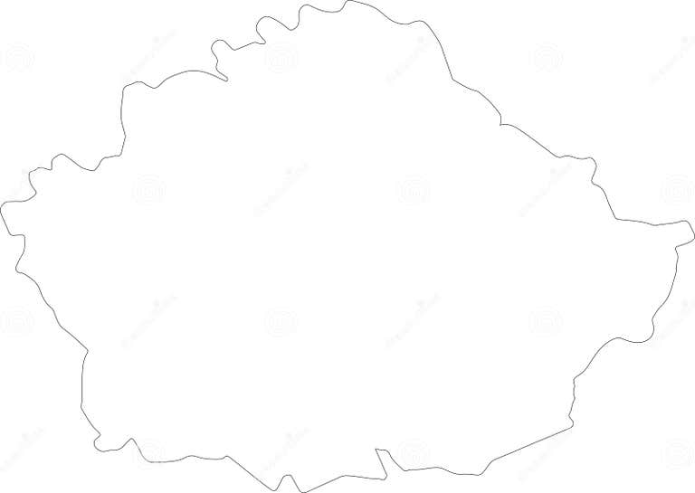 Cuenca Spain outline map stock illustration. Illustration of shape ...