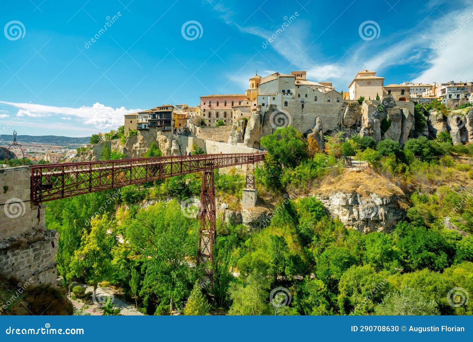 Cuenca, Spain. San Pablo Bridge and Hanging Houses Stock Photo - Image ...